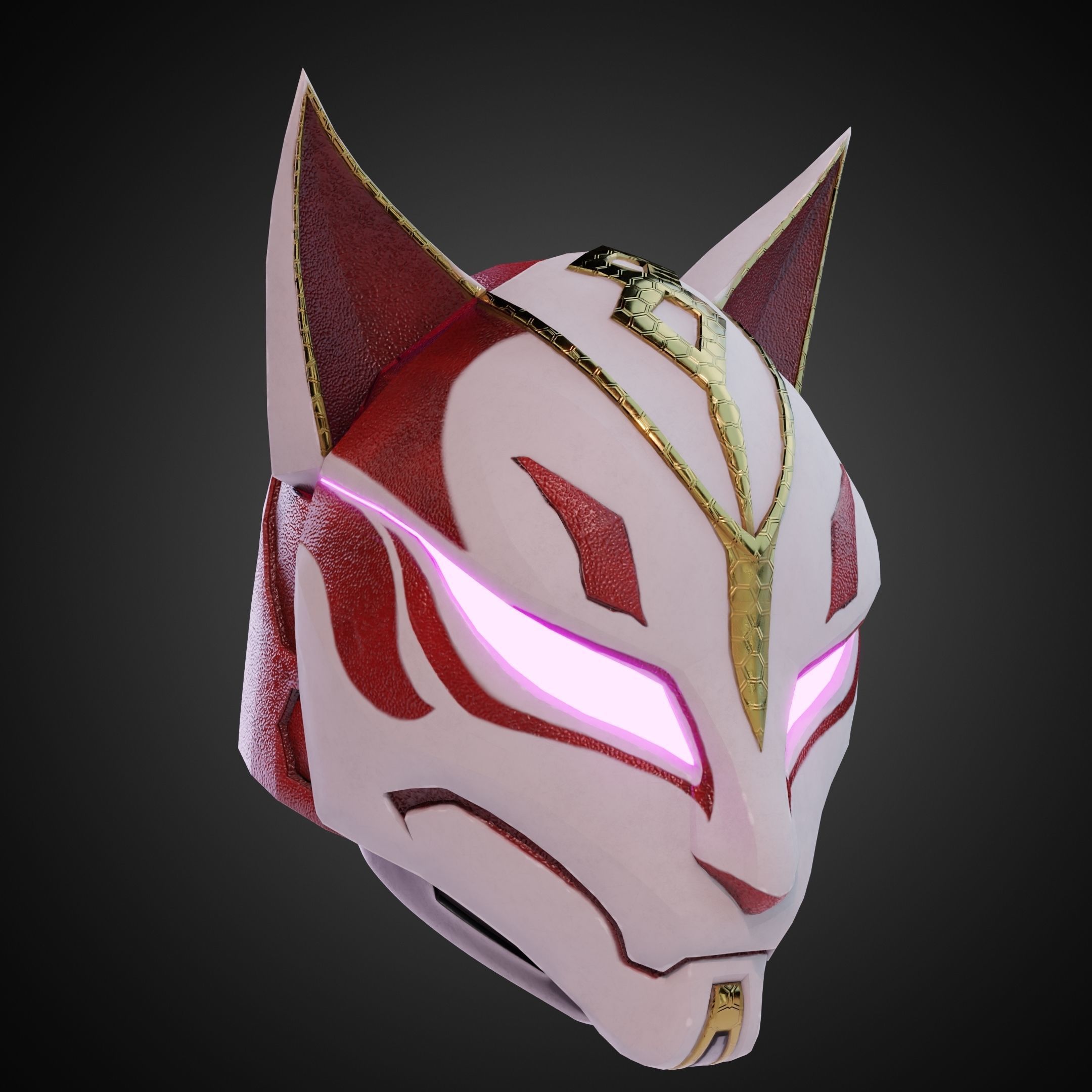 Destiny 2 Kitsune Warlock Helmet for Cosplay 3D model 3D printable ...
