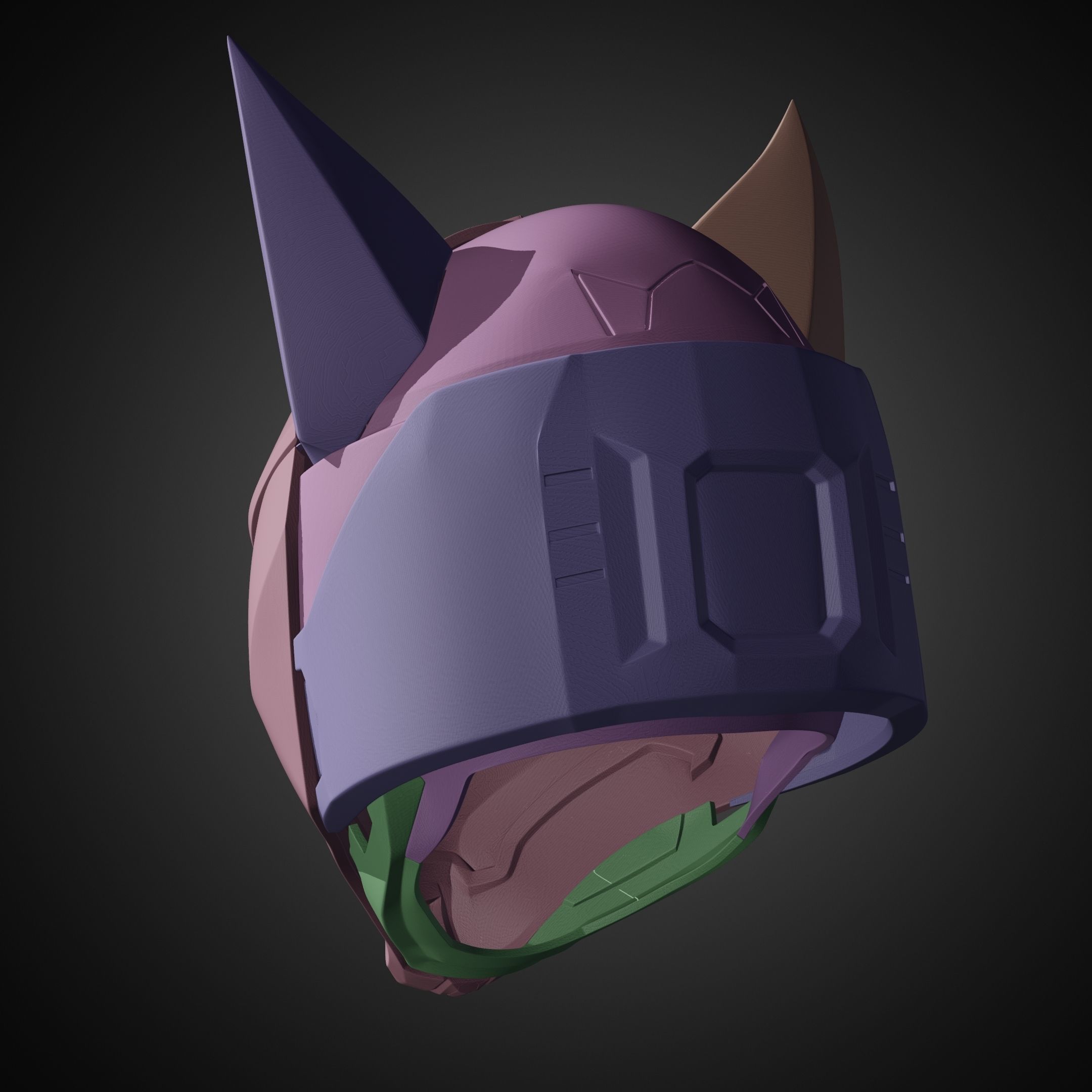 Destiny 2 Kitsune Warlock Helmet for Cosplay 3D model 3D printable ...