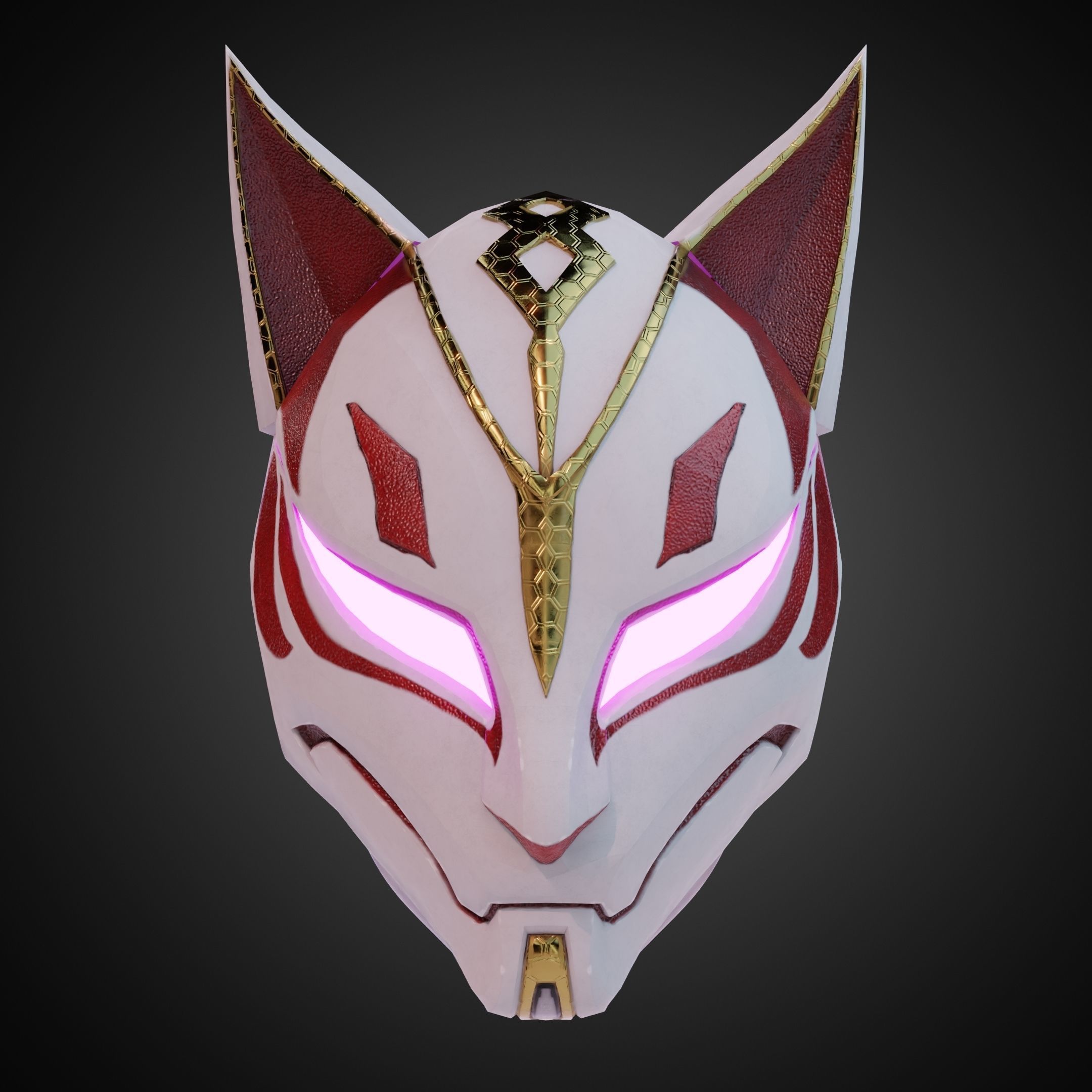 Destiny 2 Kitsune Warlock Helmet for Cosplay 3D model 3D printable ...