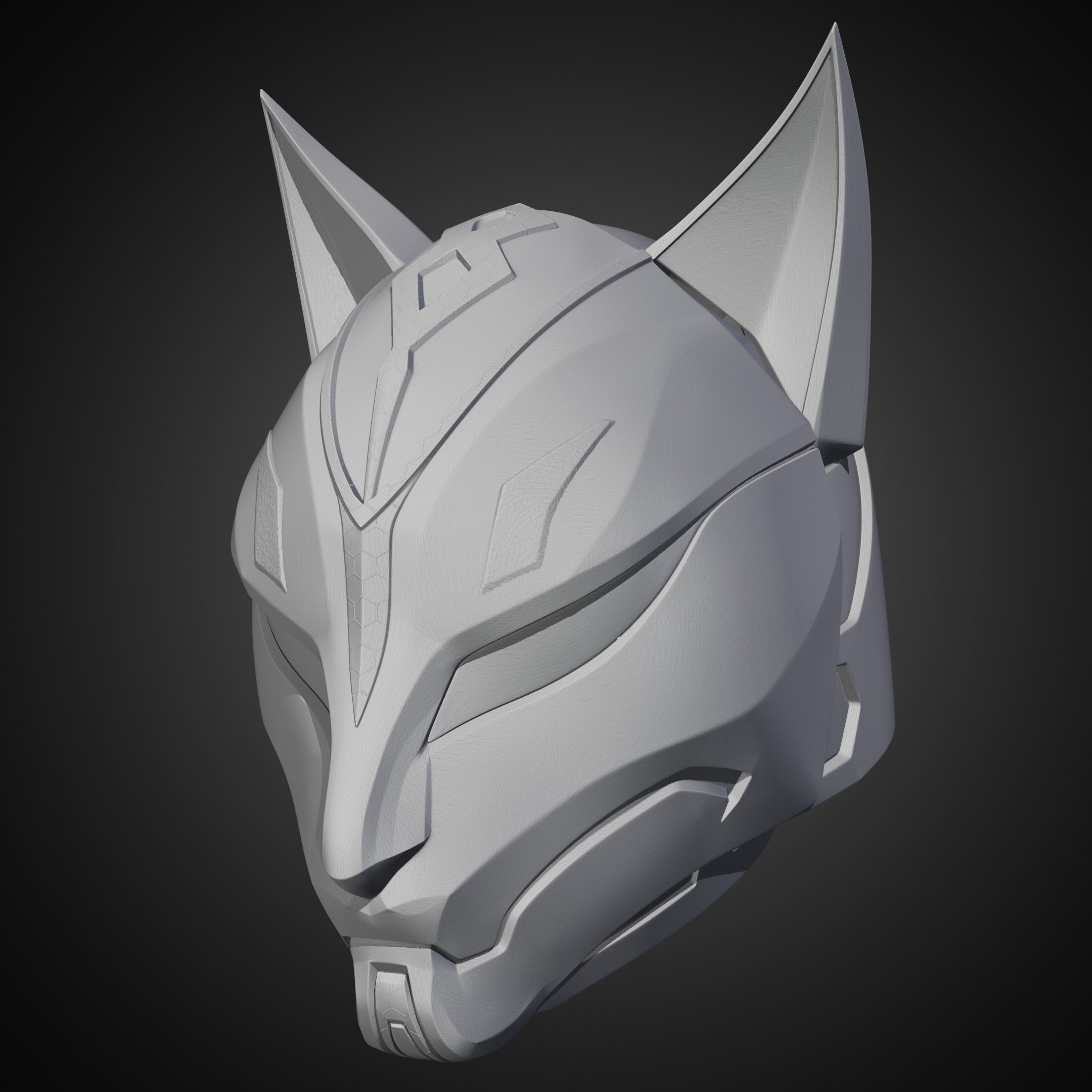 Destiny 2 Kitsune Warlock Helmet for Cosplay 3D model 3D printable ...