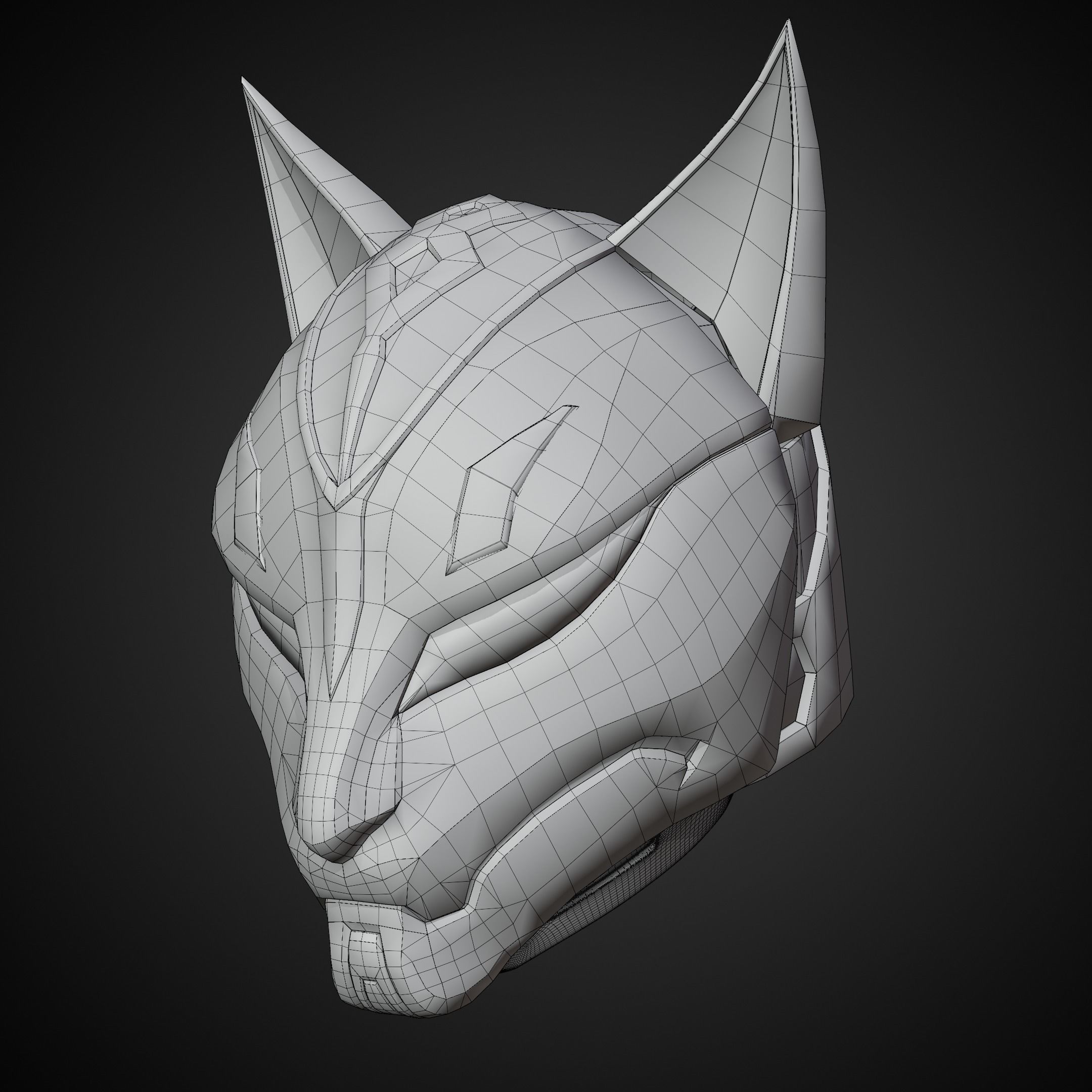 Destiny 2 Kitsune Warlock Helmet for Cosplay 3D model 3D printable ...