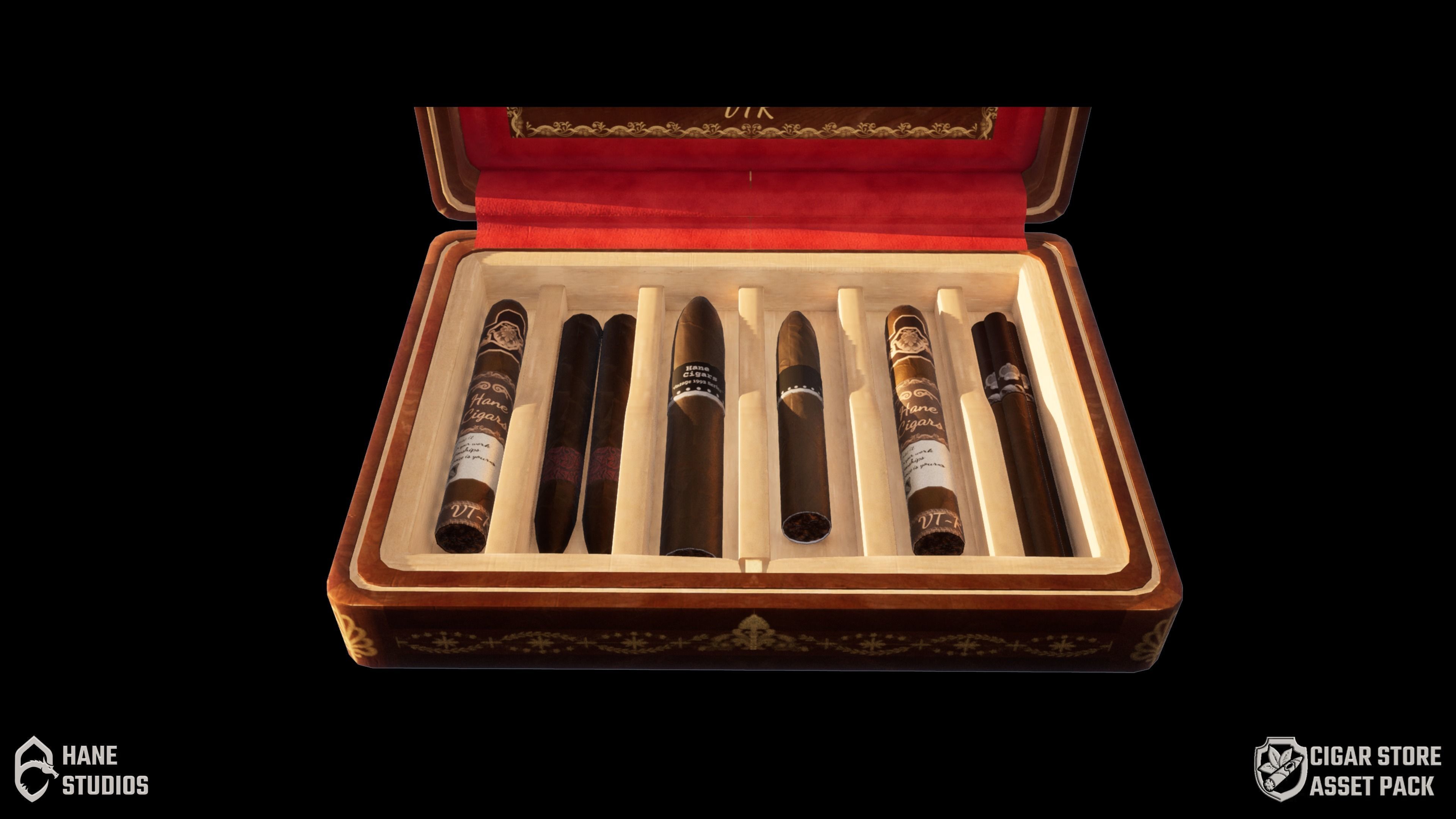 3D model Vintage Cigar Box - Classic VR / AR / low-poly | CGTrader