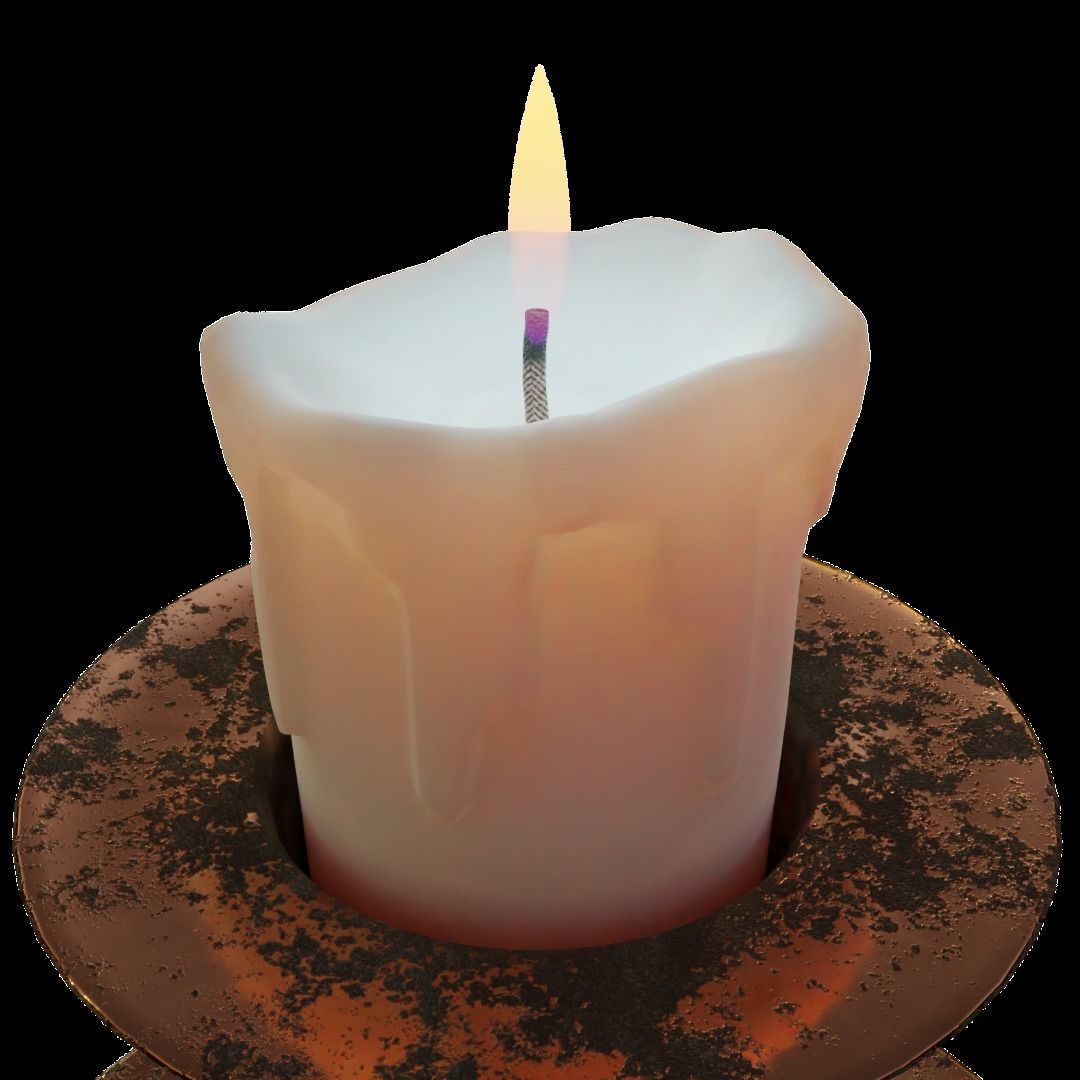 3D model Candle Flame 3D animated VR / AR / low-poly | CGTrader