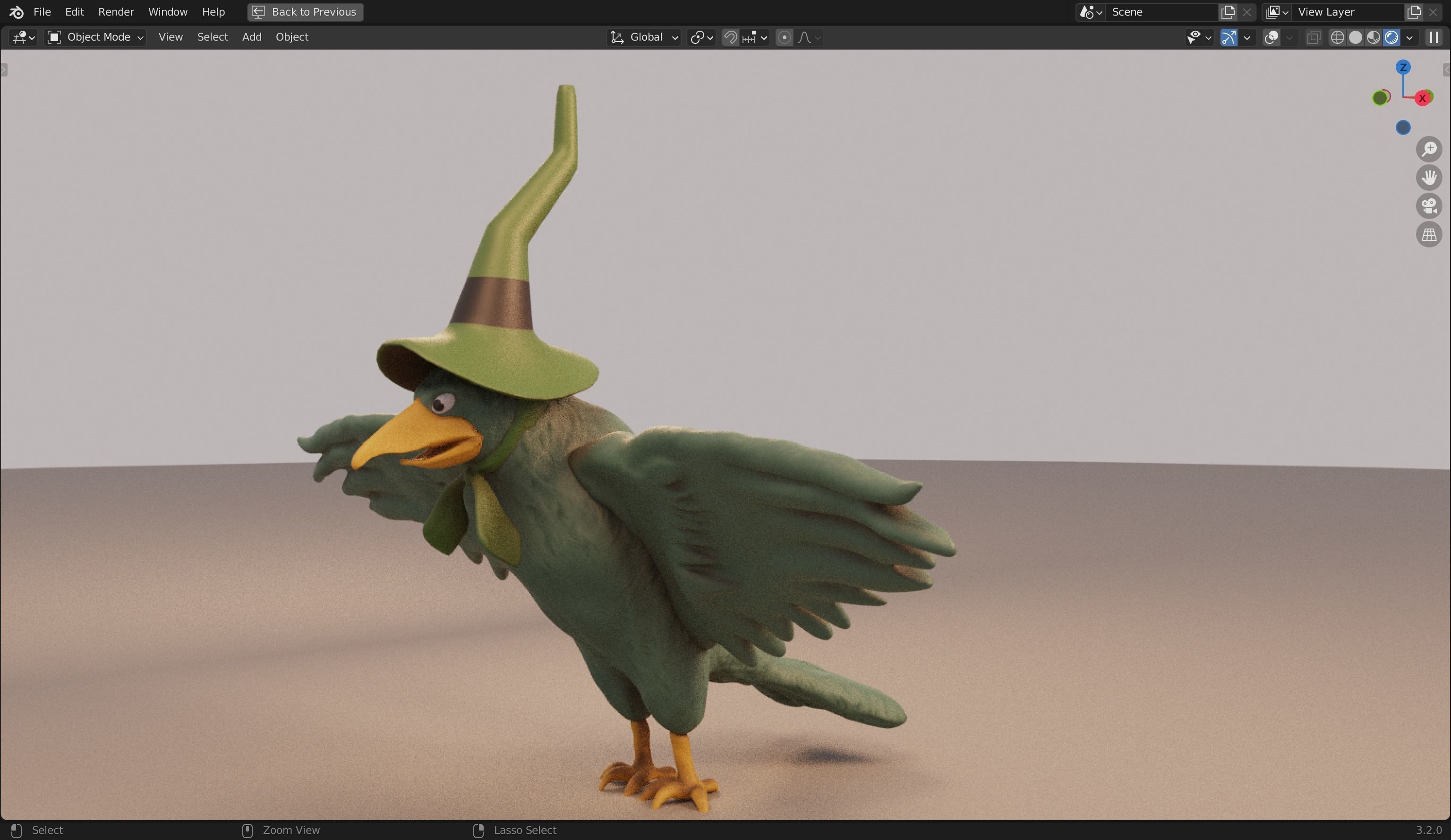 3D model Raven Witch bird From Peter Wheat comic book 3D Model VR / AR ...