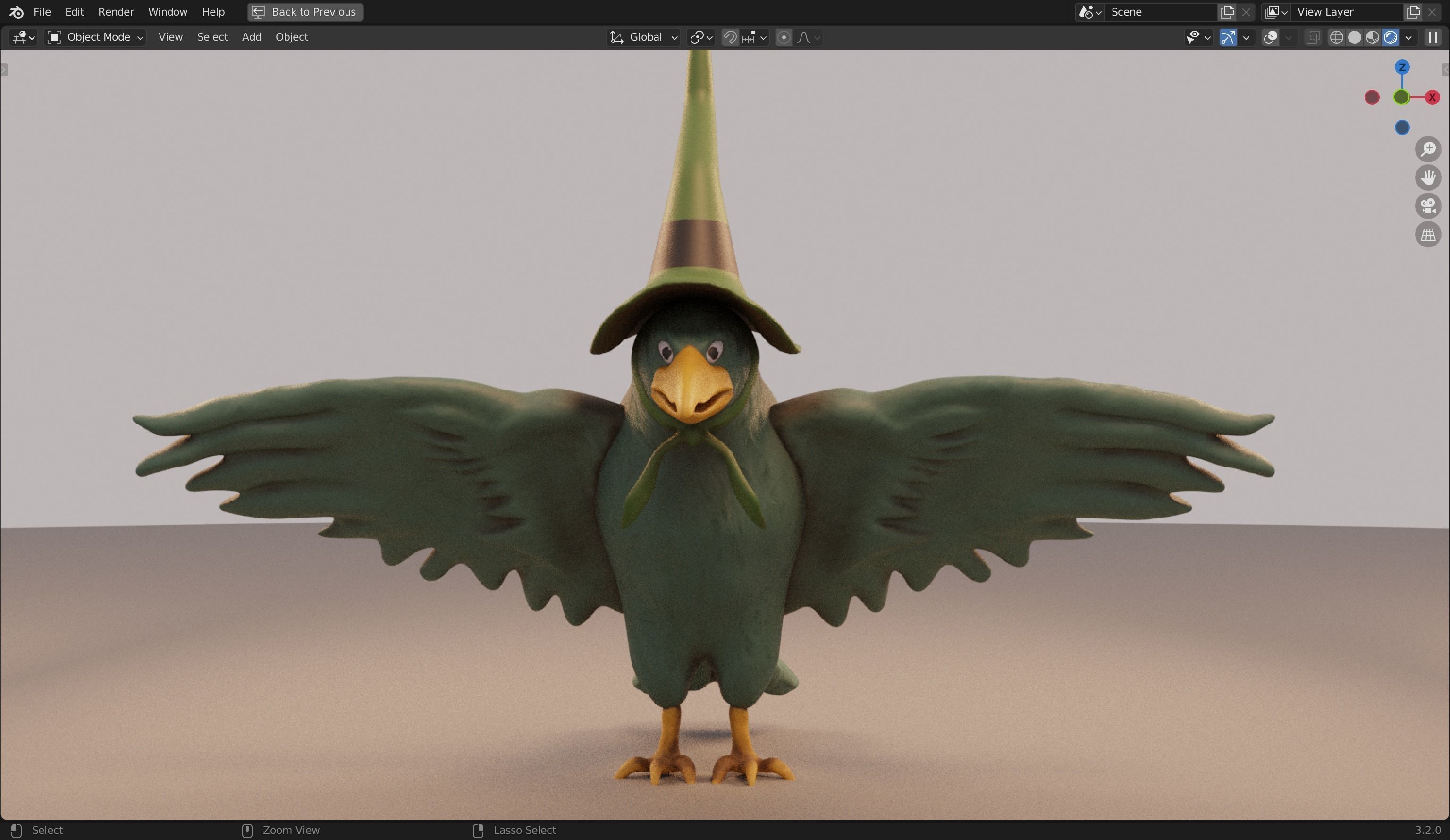 3D model Raven Witch bird From Peter Wheat comic book 3D Model VR / AR ...