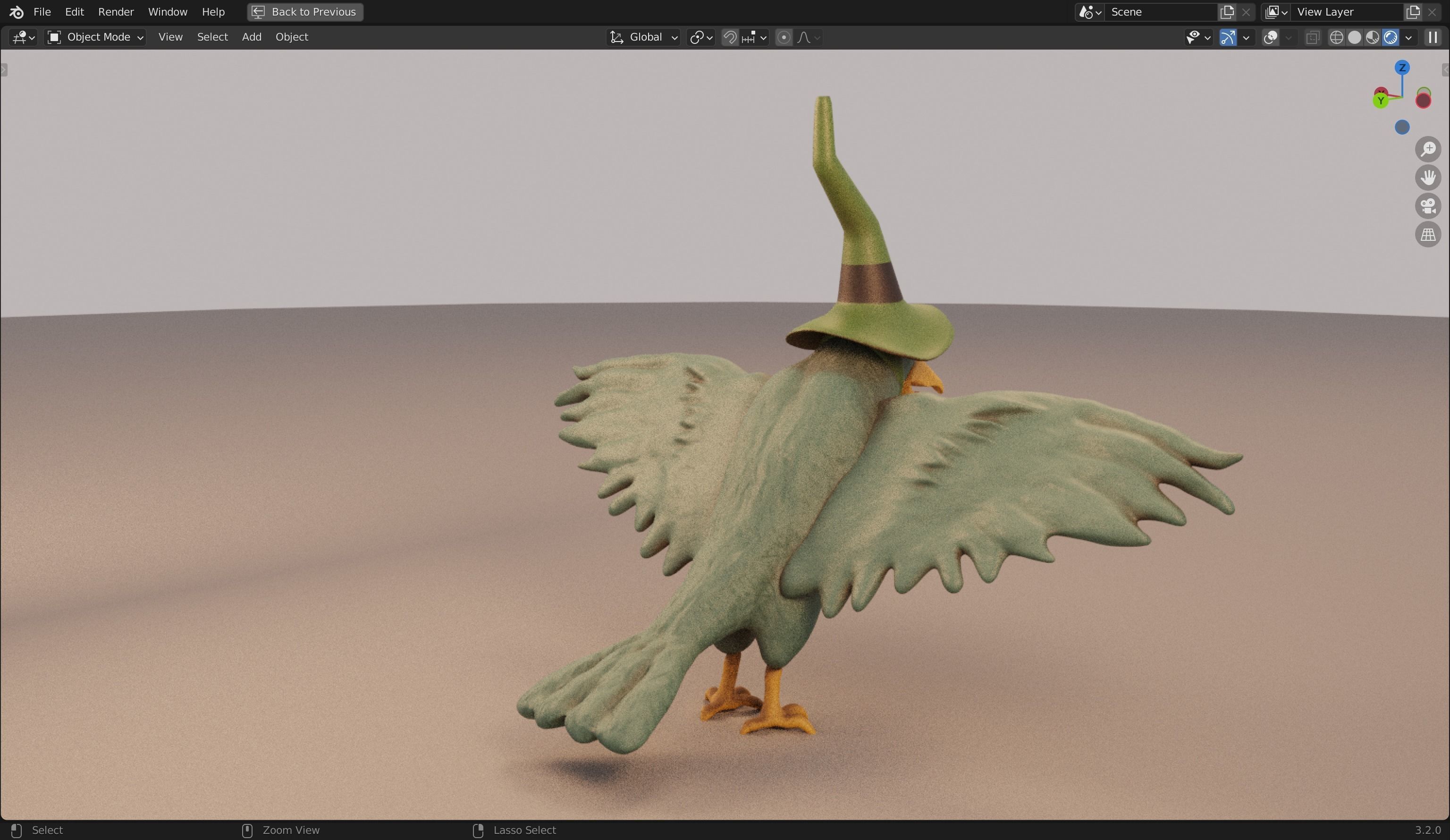 3D model Raven Witch bird From Peter Wheat comic book 3D Model VR / AR ...