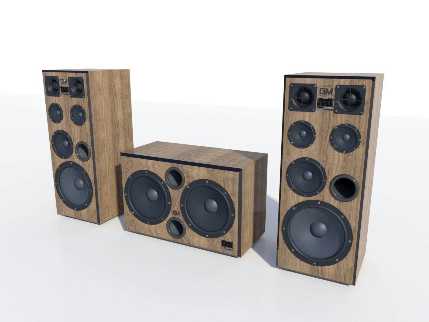 GM Speaker Set 3D model | CGTrader
