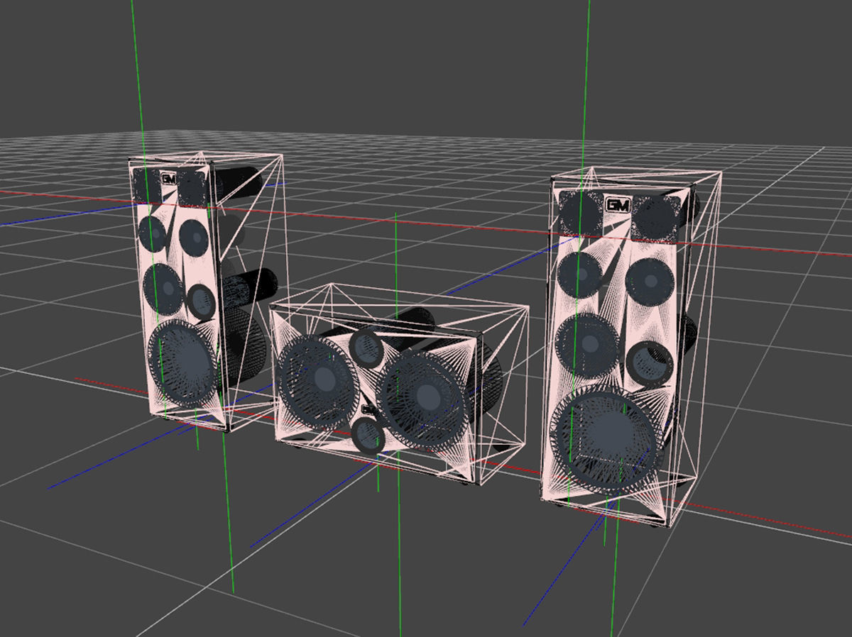 GM Speaker Set 3D model | CGTrader