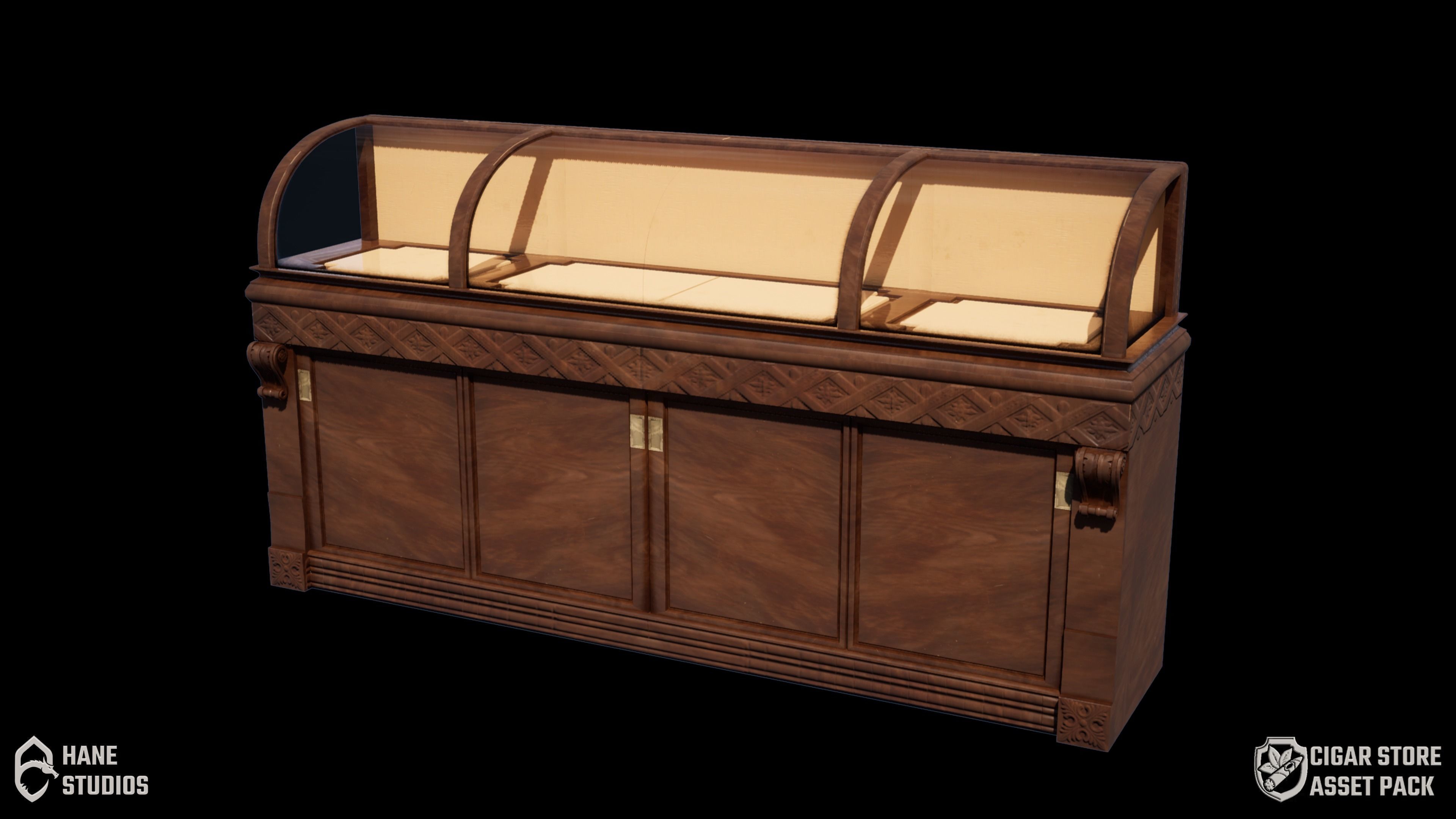 3D model Vintage Display Table 1 - Counter - Classic VR / AR / low-poly ...