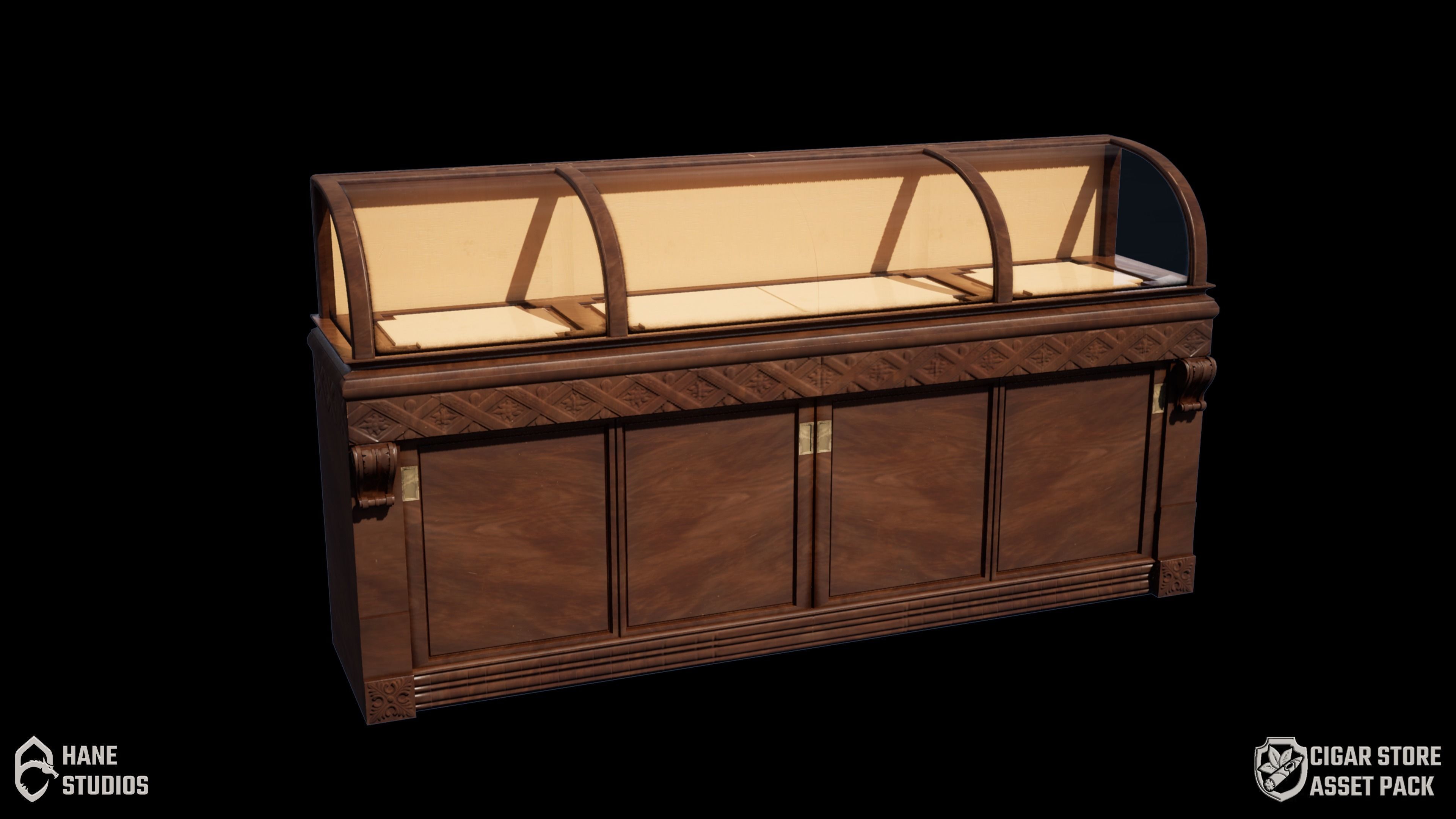 3D model Vintage Display Table 1 - Counter - Classic VR / AR / low-poly ...