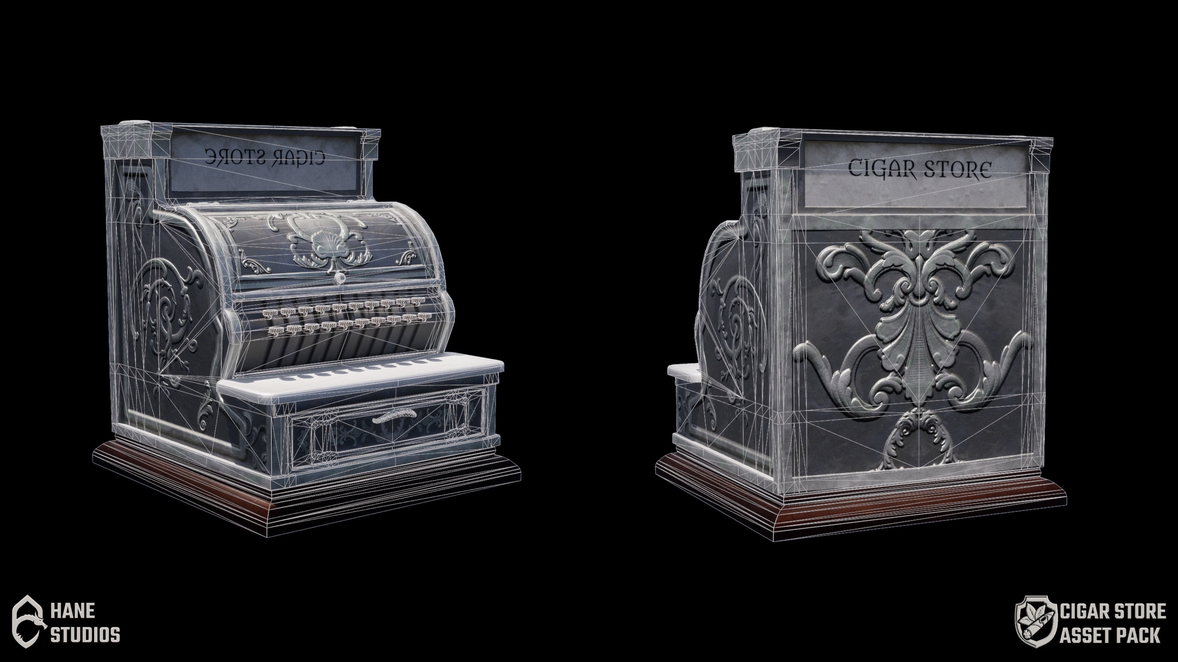 3D model Cash Register - Vintage - Classic VR / AR / low-poly | CGTrader