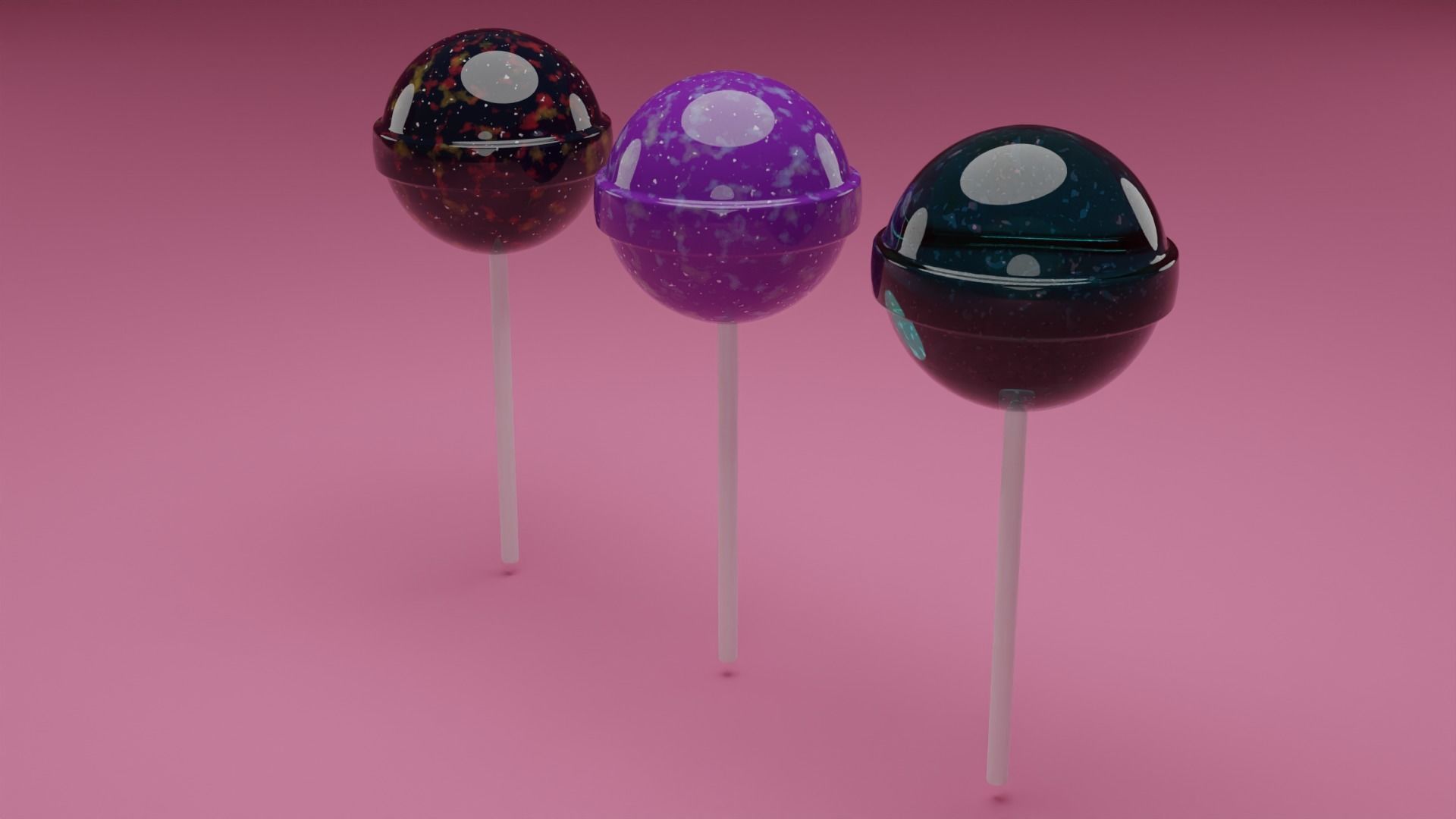 Chupa chups set 3D model 3D model | CGTrader