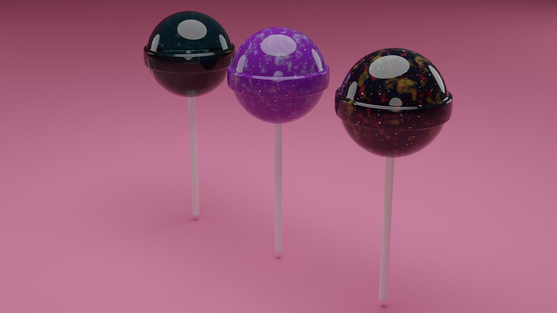 Chupa chups set 3D model 3D model | CGTrader