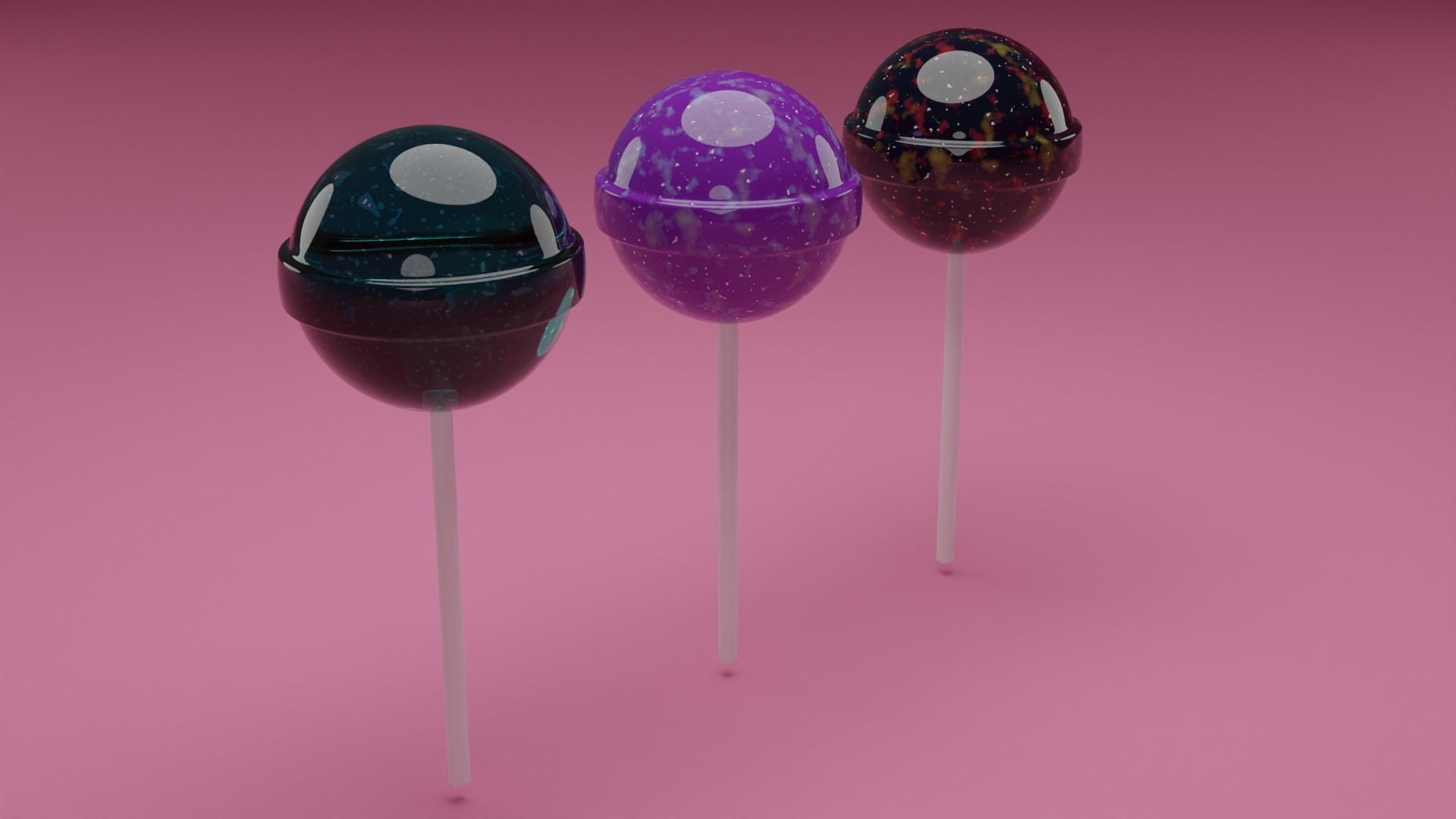 Chupa chups set 3D model 3D model | CGTrader