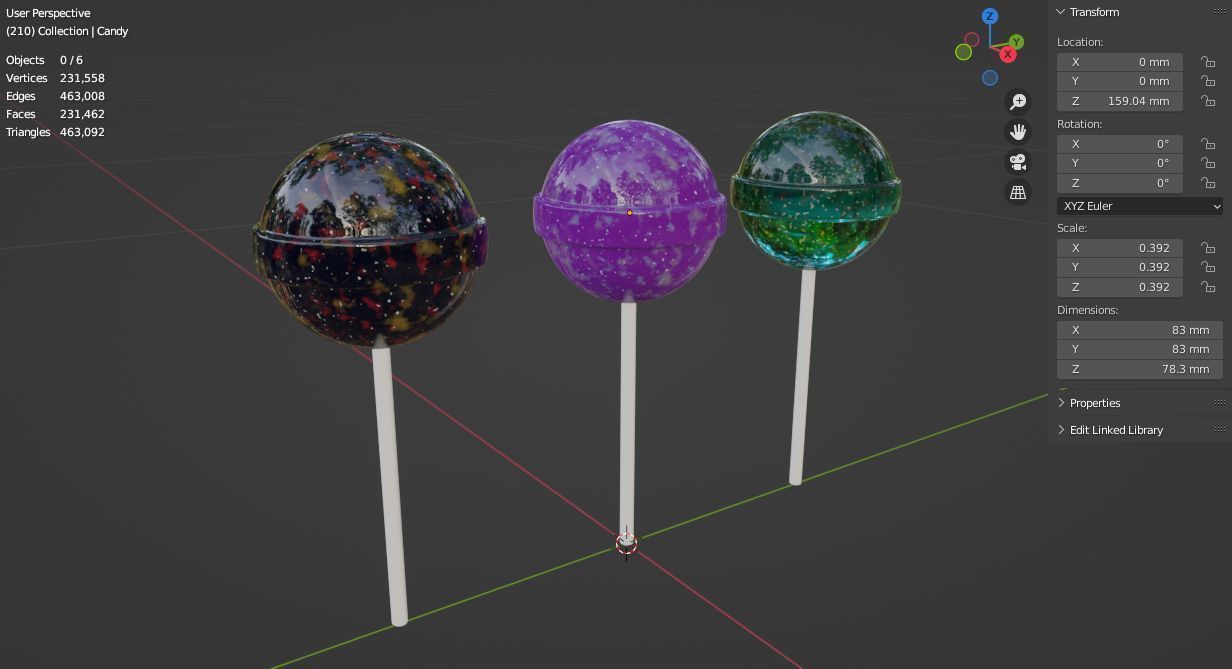 Chupa chups set 3D model 3D model | CGTrader