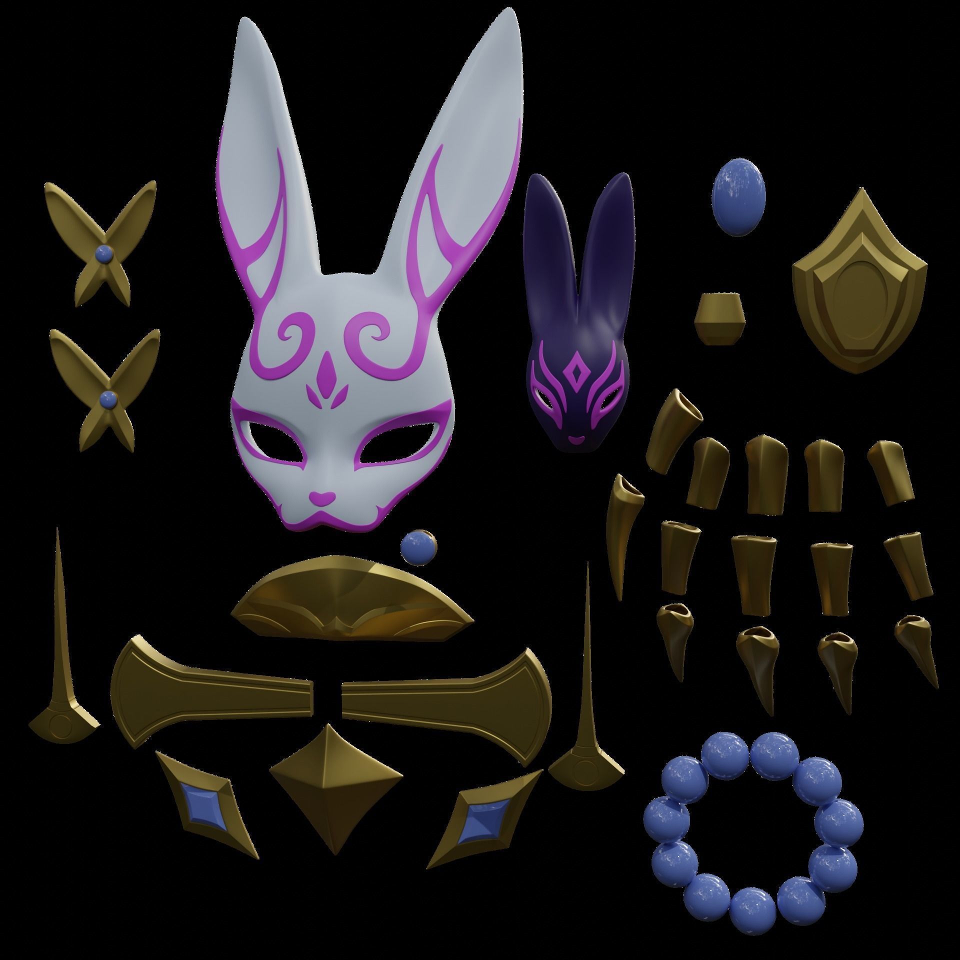 Spirit Blossom Evelynn league of legends cosplay 3D model 3D printable ...
