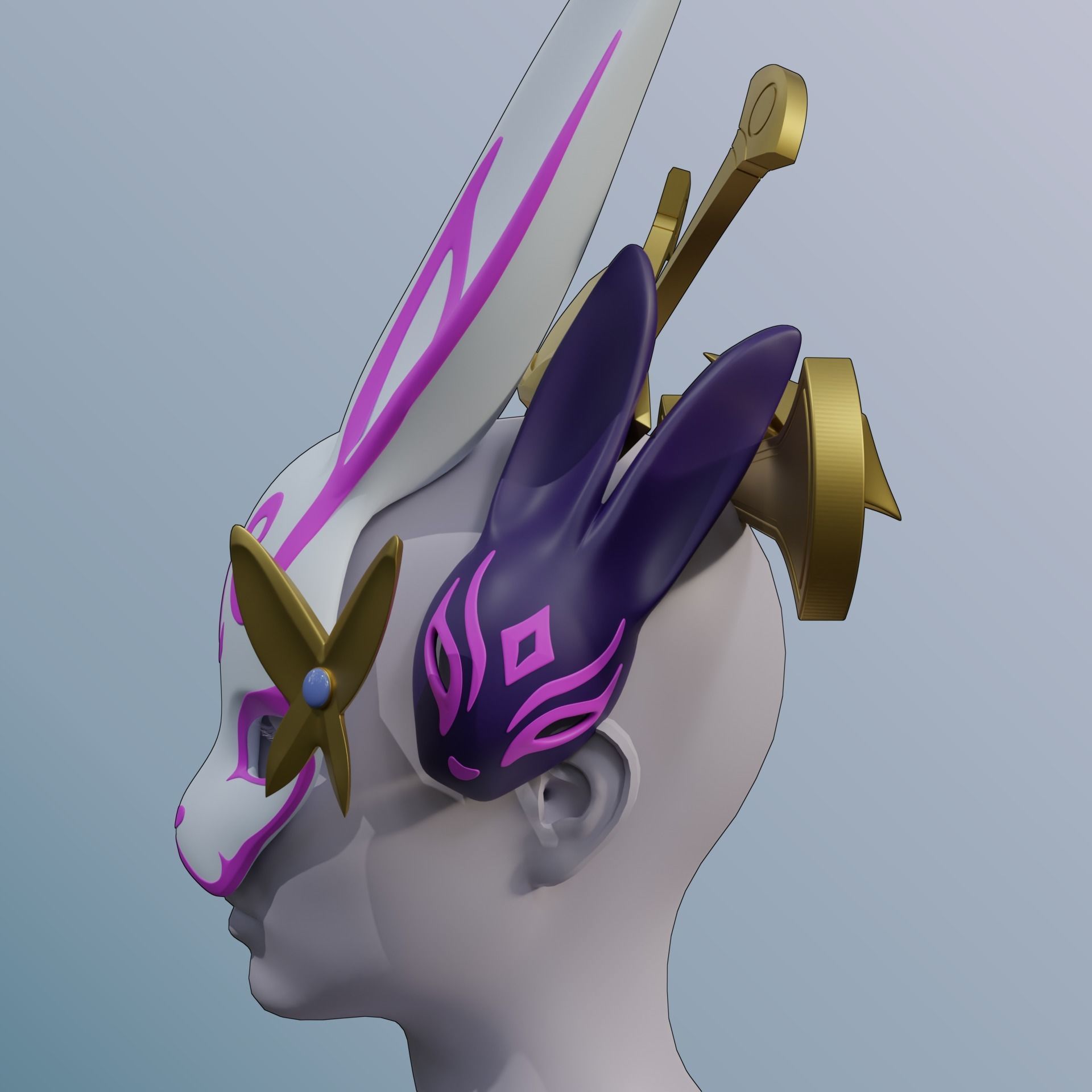 Spirit Blossom Evelynn league of legends cosplay 3D model 3D printable ...