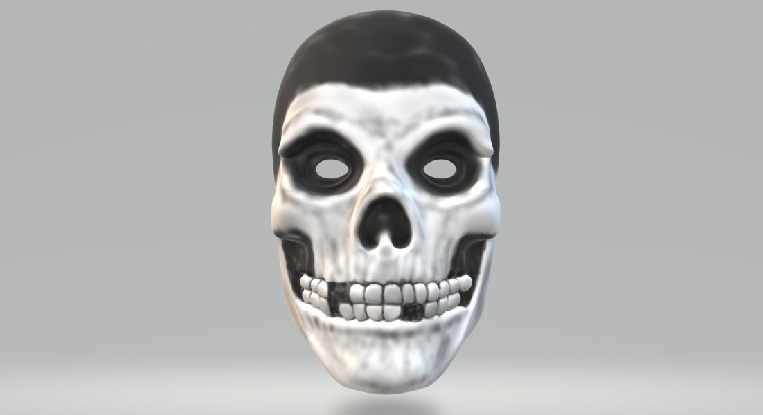 mascara misfits fiend mask crimson ghost 3D model 3D printable | CGTrader
