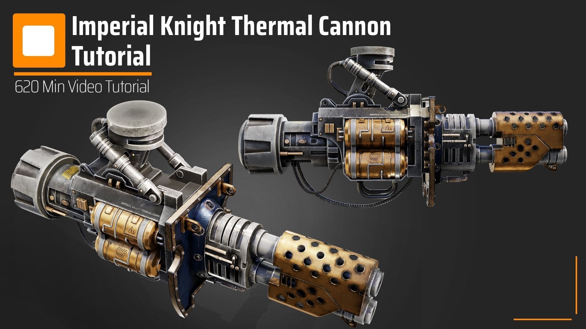 3D model Imperial Knight Thermal Cannon VR / AR / low-poly | CGTrader
