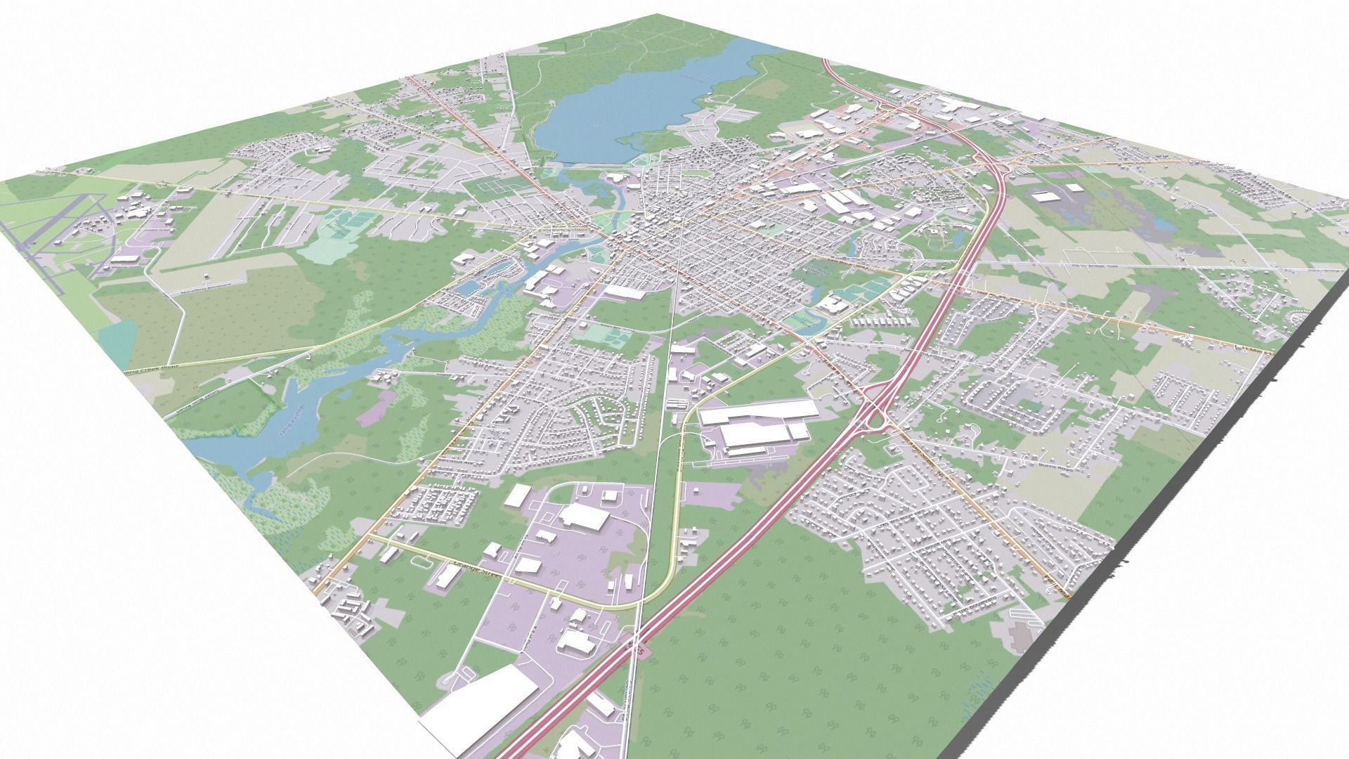 Cityscape Millville Minnesota USA 3D model | CGTrader