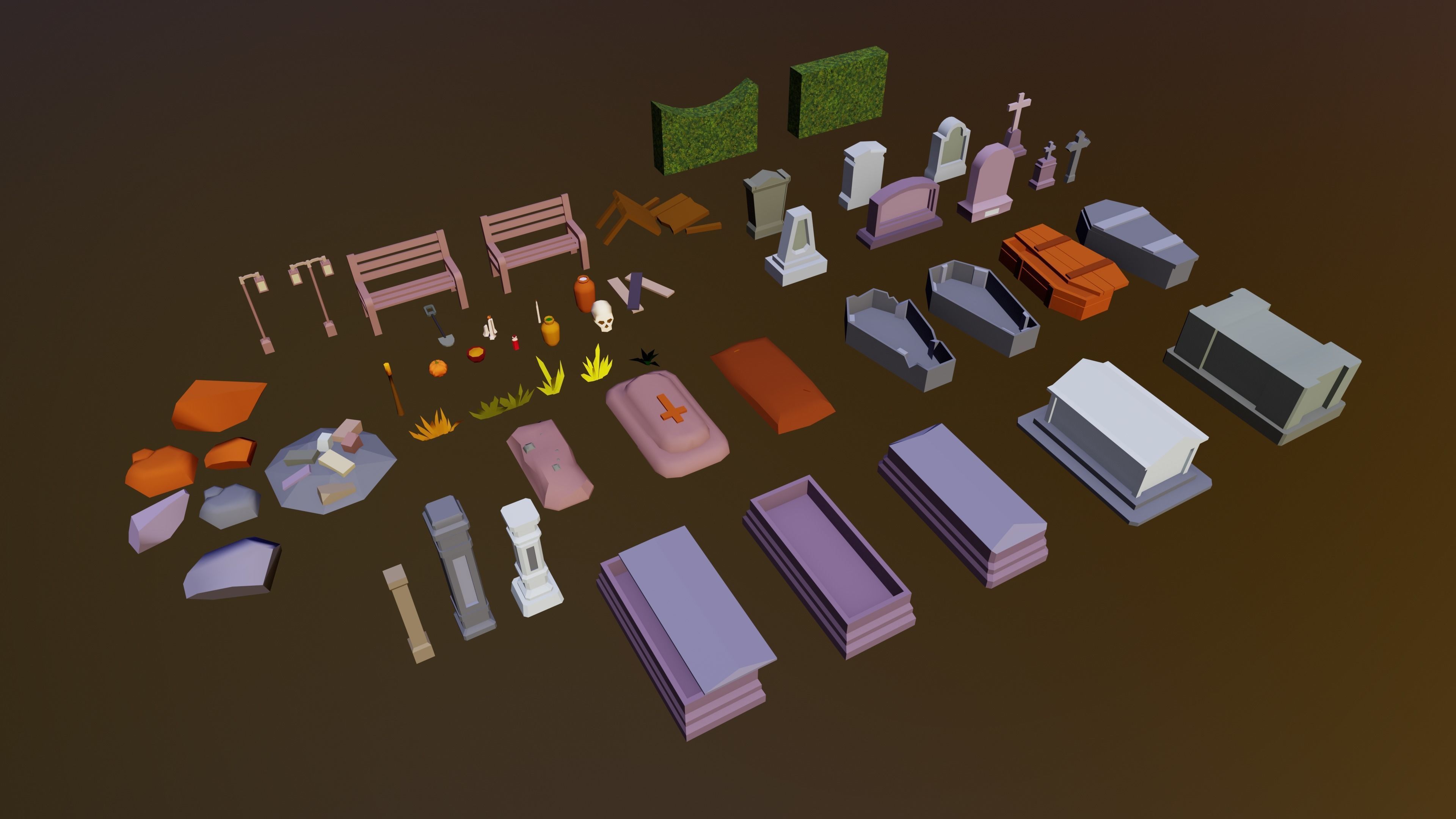 3D model Top-Down 3D Environment Pack for Interior Scenes - Game Ready ...