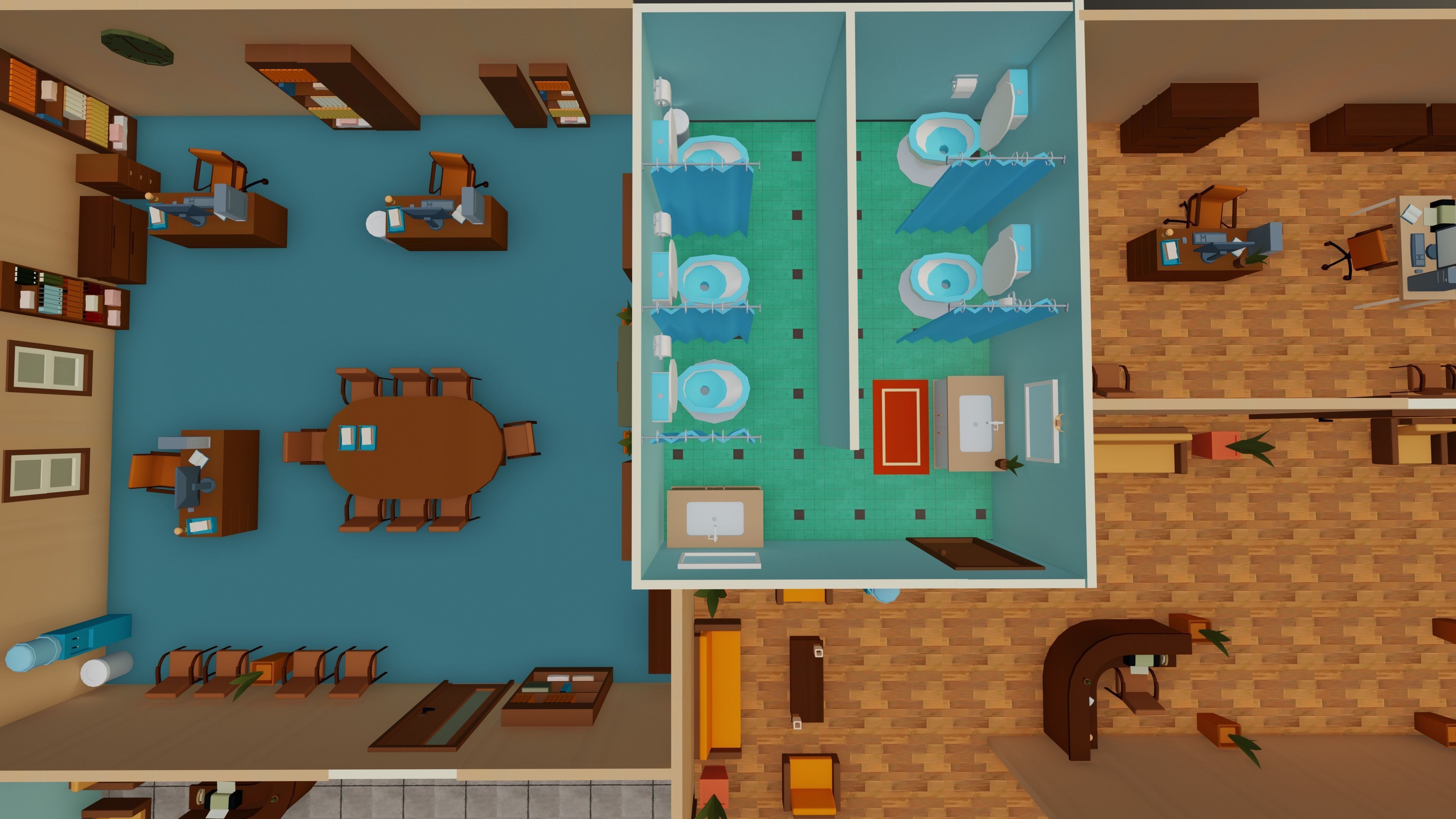3D model Top-Down 3D Environment Pack for Interior Scenes - Game Ready ...