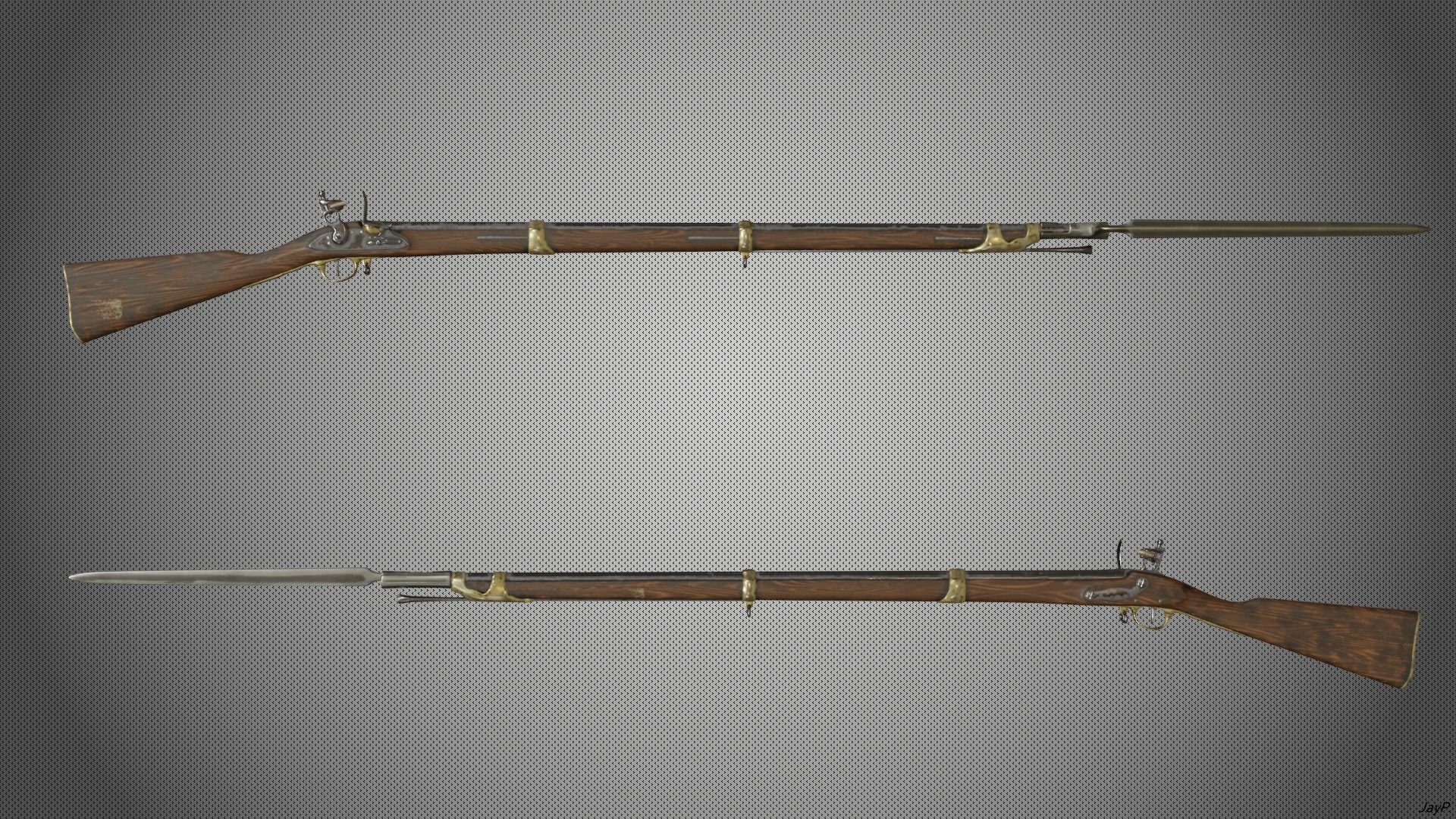 3D model Charleville musket VR / AR / low-poly | CGTrader
