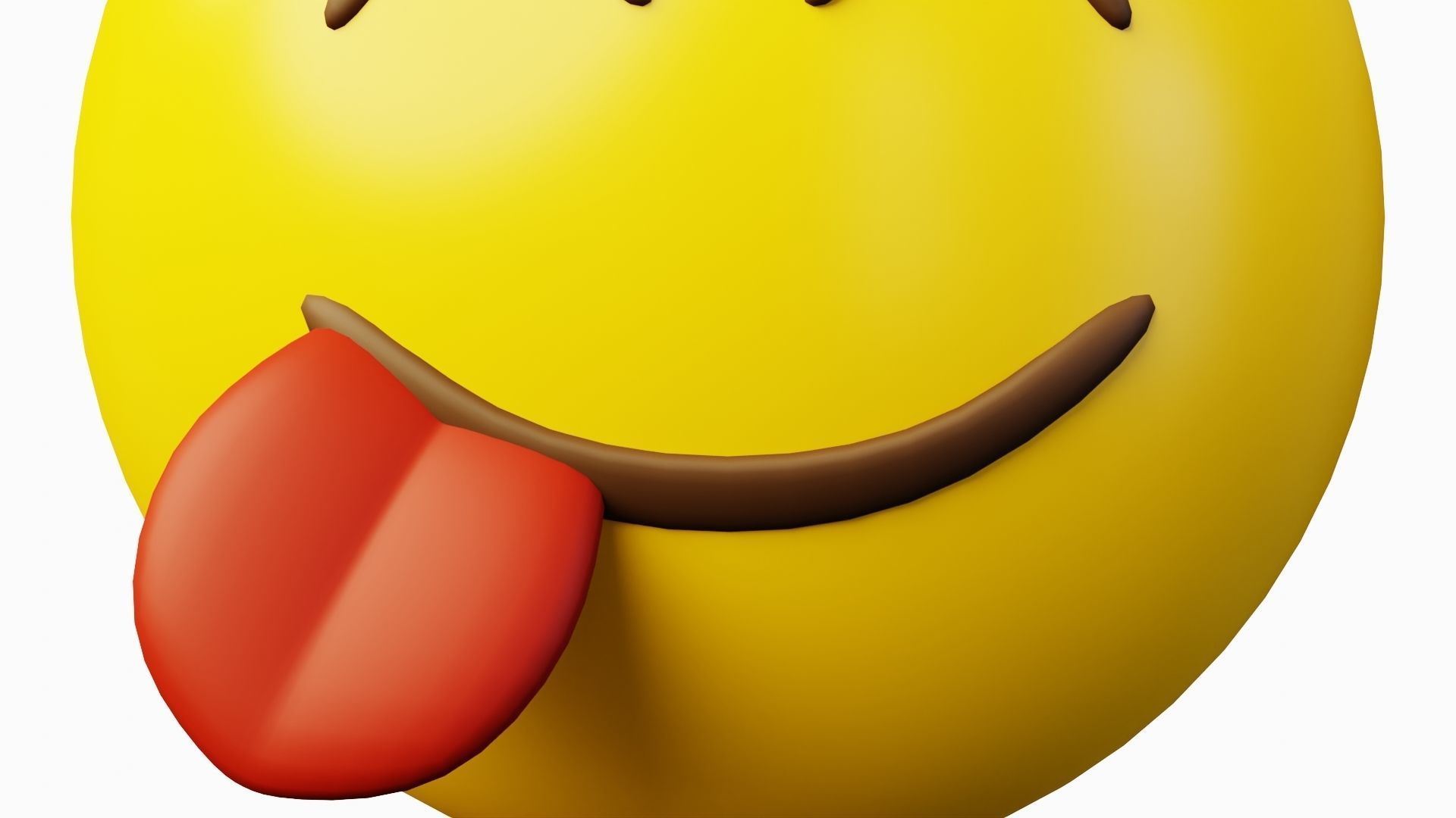 Yummy Face Emoticon Emoji or Smiley 3D model animated rigged | CGTrader