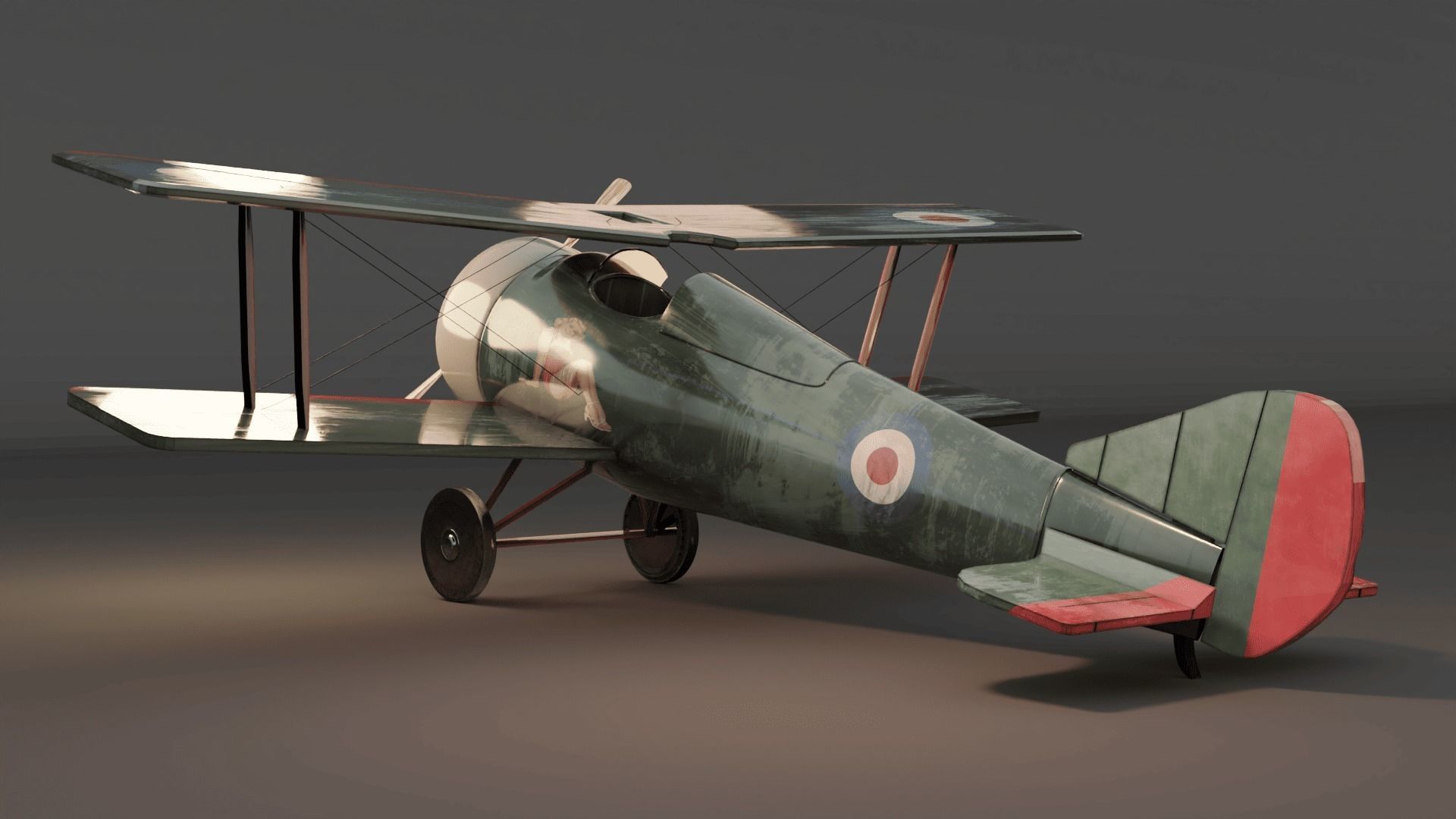 Hanriot HD1 - Airplane 3D model rigged | CGTrader