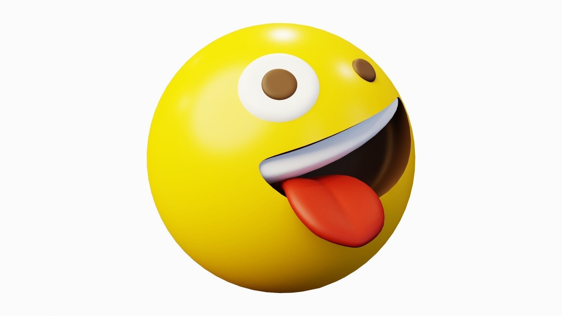 Silly Face Emoticon Emoji or Smiley 3D model animated rigged | CGTrader