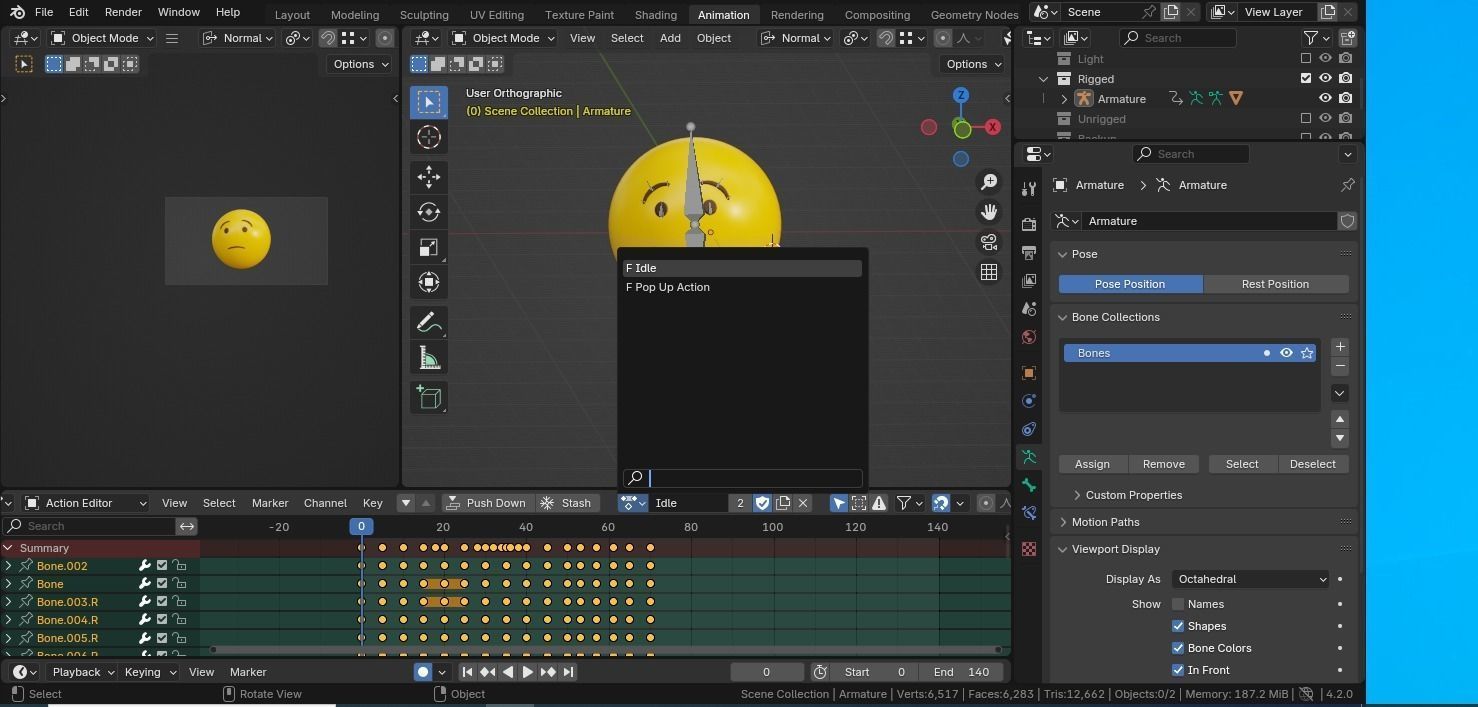 Gentleman with Monocle Emoticon Emoji or Smiley 3D model animated ...