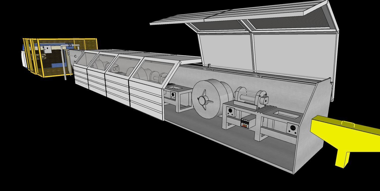 Laminador a frio--Cold rolling mill 3D model | CGTrader