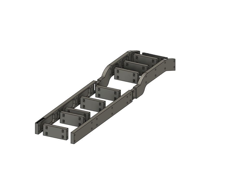 RAHMEN TAMIYA TRUCK FRAME RC LKW 3D model 3D printable | CGTrader