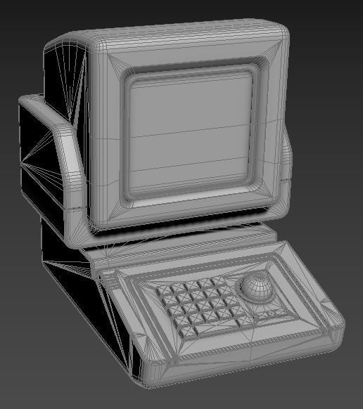 3D model Simple Retrofuturism PC VR / AR / low-poly | CGTrader
