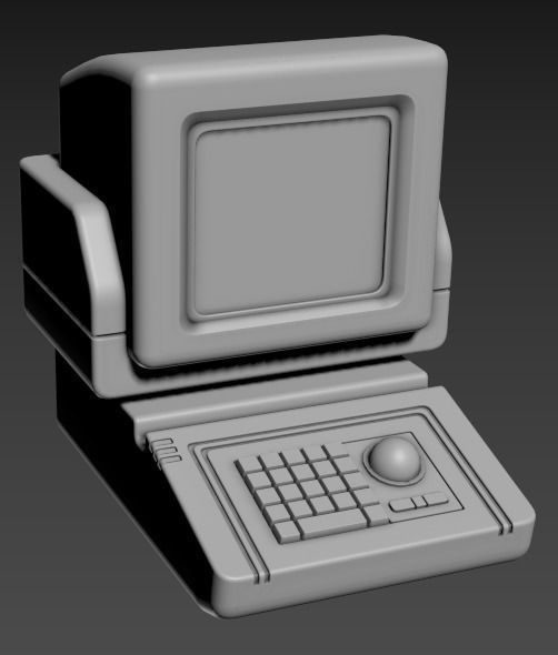 3D model Simple Retrofuturism PC VR / AR / low-poly | CGTrader