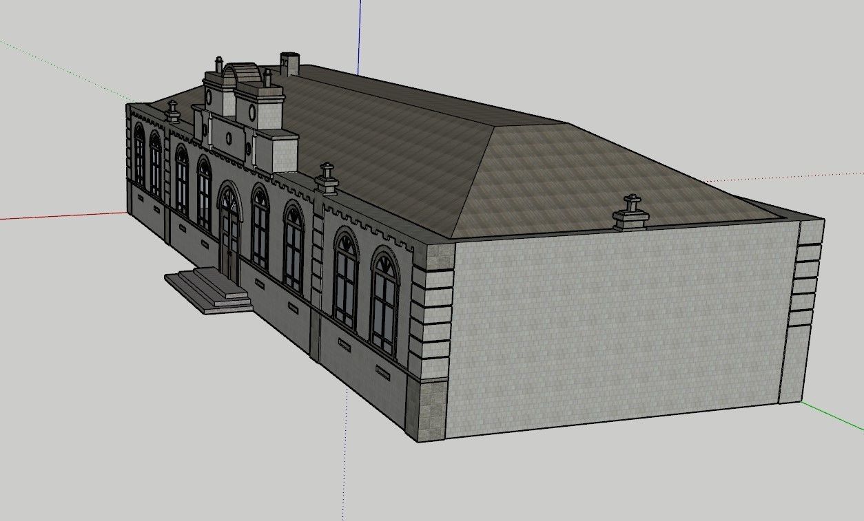 College 3D model | CGTrader