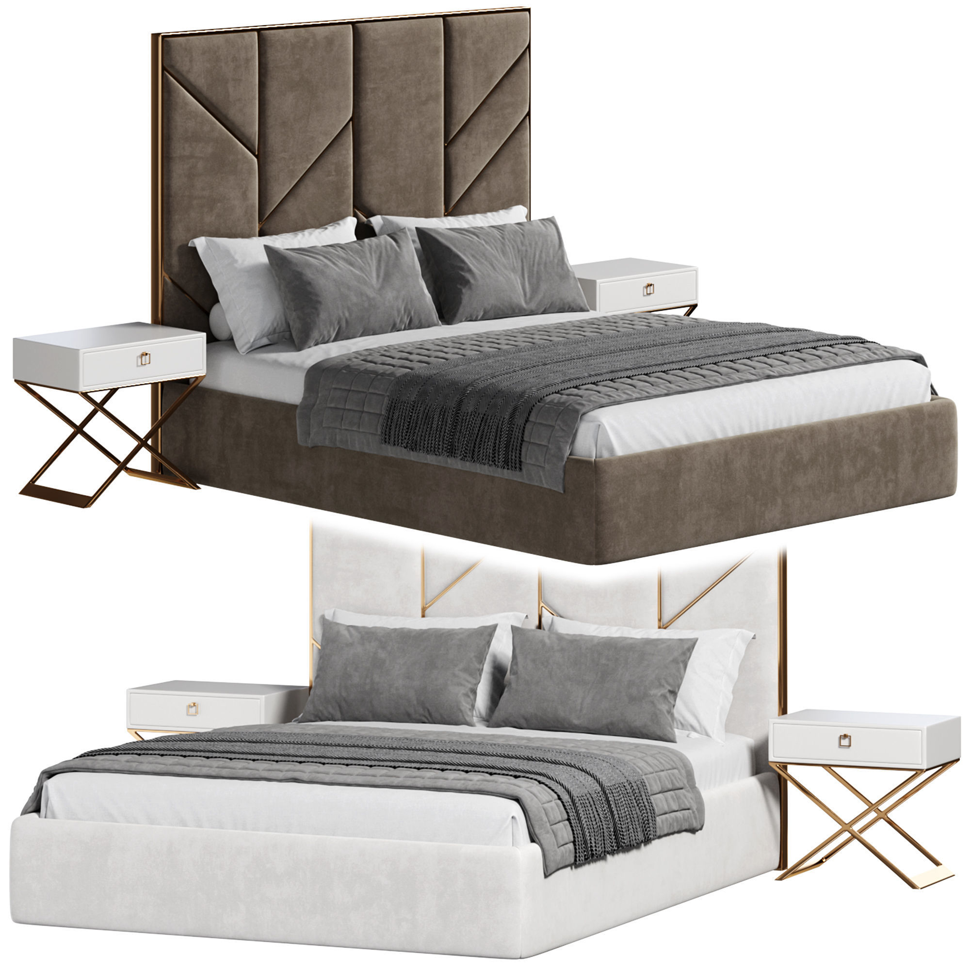 VISTA Bed by cazarina 3D model | CGTrader