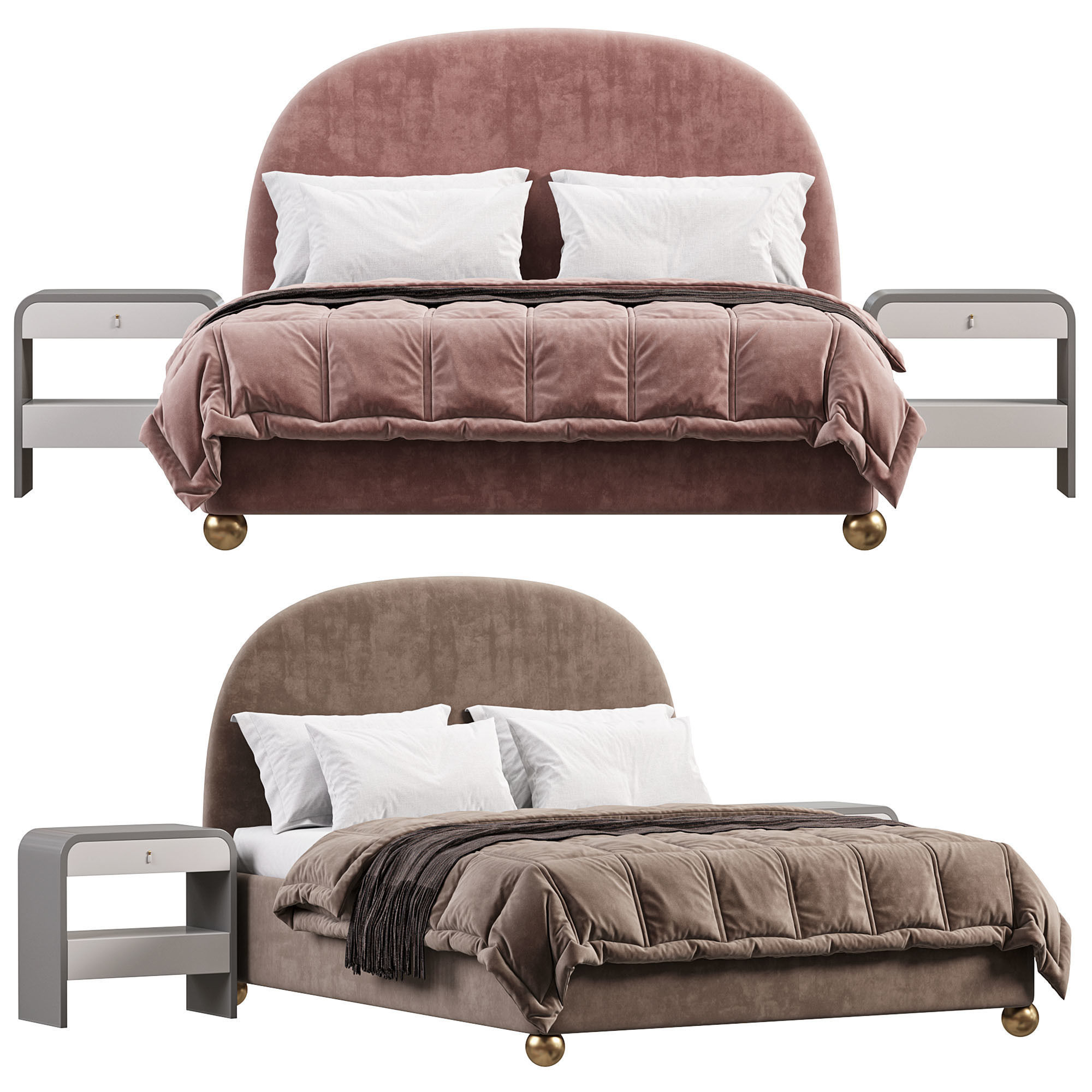 August Bed By Cazarina Collection 3D model | CGTrader