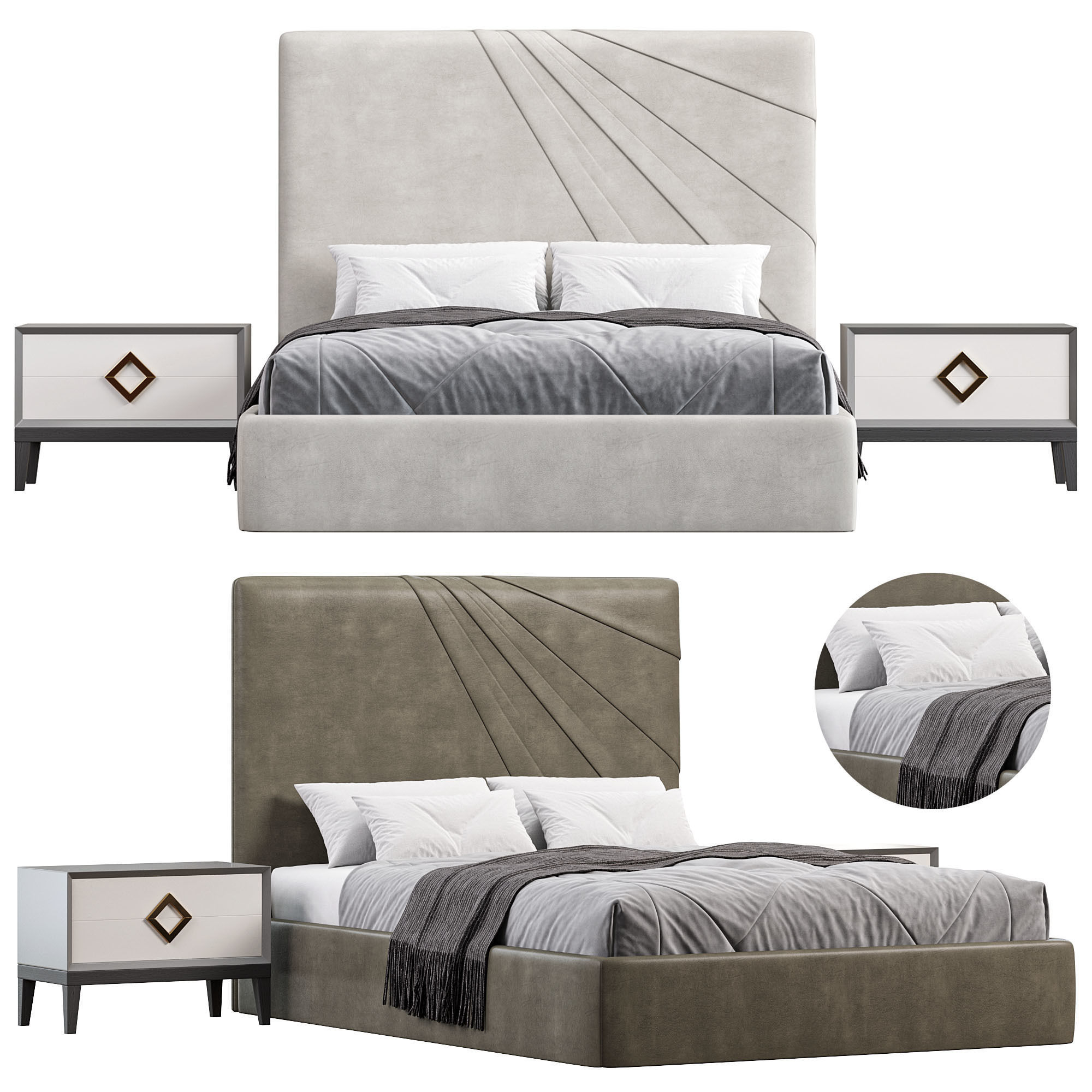 Braya Bed By Cazarina Collection 3D model | CGTrader