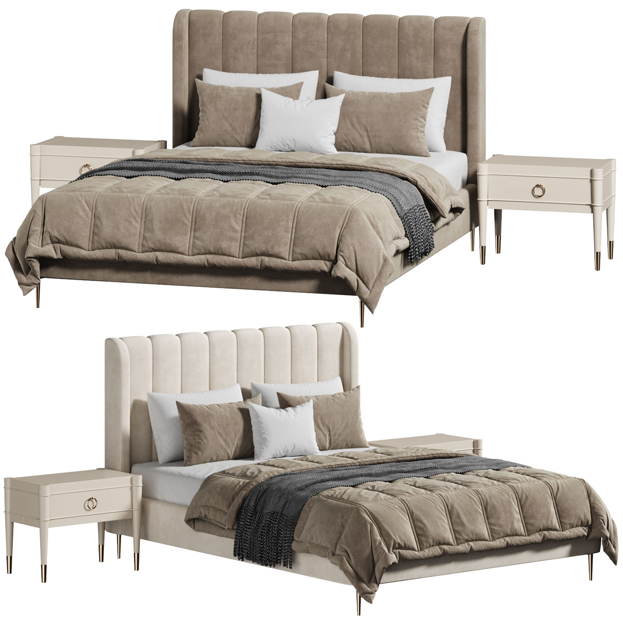 TAMPA Bed by cazarina 3D model | CGTrader