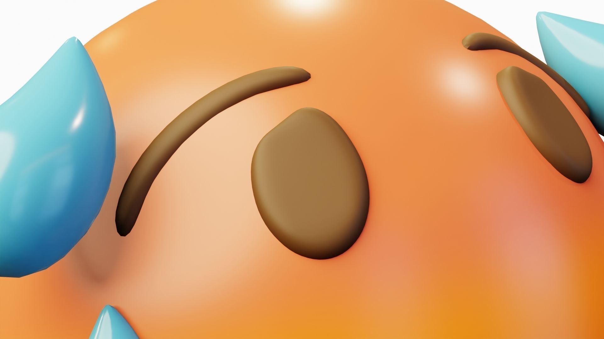 Overheated Face Emoticon Emoji or Smiley 3D model animated rigged ...