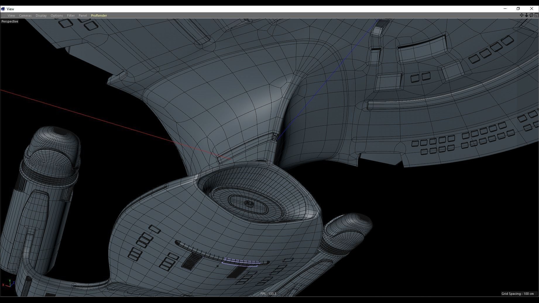 3D model Star Trek Galaxy Class USS Enterprise NCC-1701-D PBR VR / AR ...