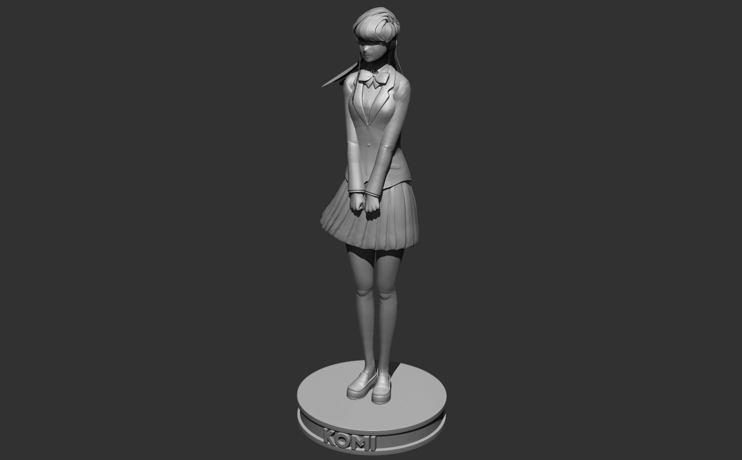 Komi san - Komi cant communicate 3D model 3D printable | CGTrader