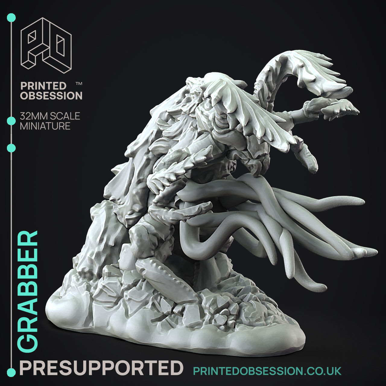 Grabber - 3D Printable TTRPG - PRESUPPORTED - 32mm Scale 3D model 3D ...
