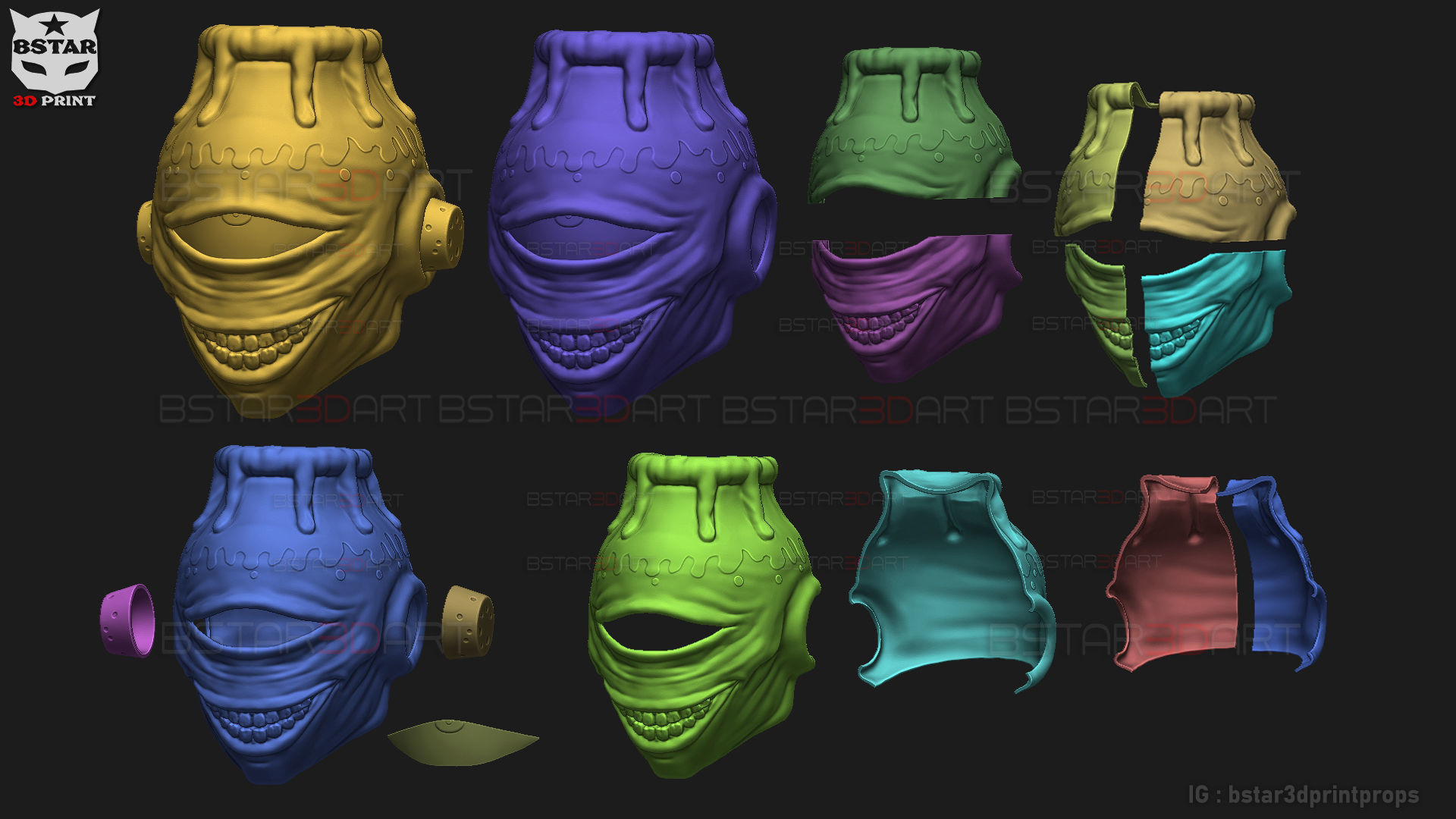 Jogo Mask - Jujutsu Kaisen cosplay 3D model 3D printable | CGTrader