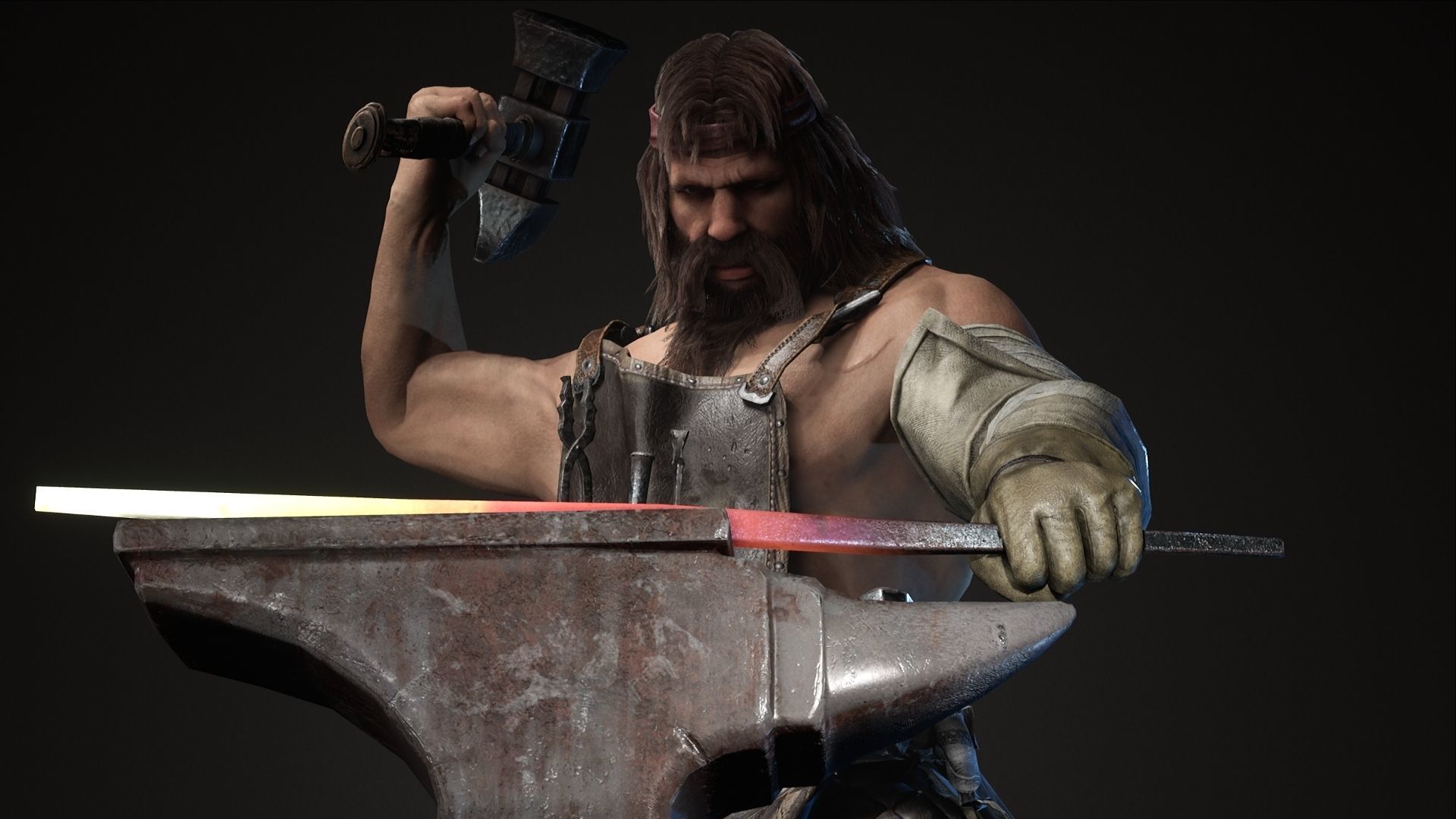 3D model Blacksmith VR / AR / low-poly | CGTrader