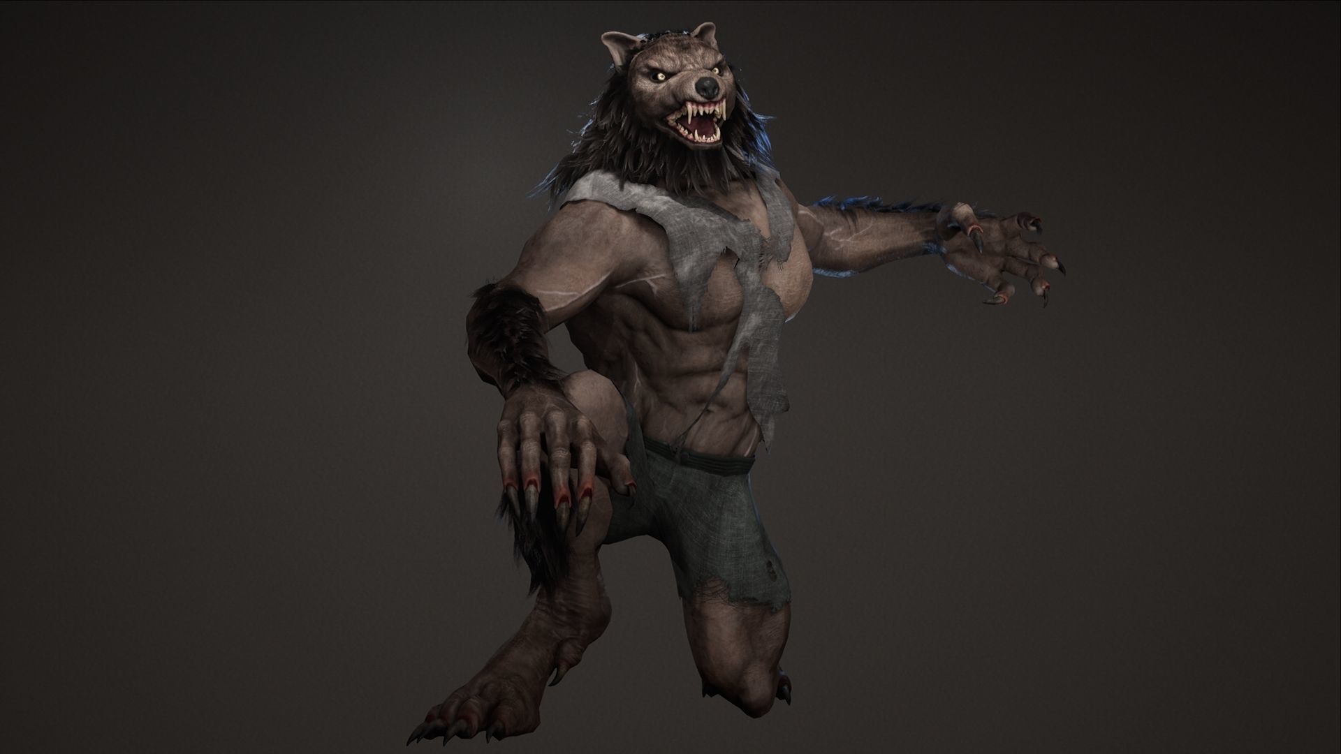 3D model Werewolf VR / AR / low-poly | CGTrader