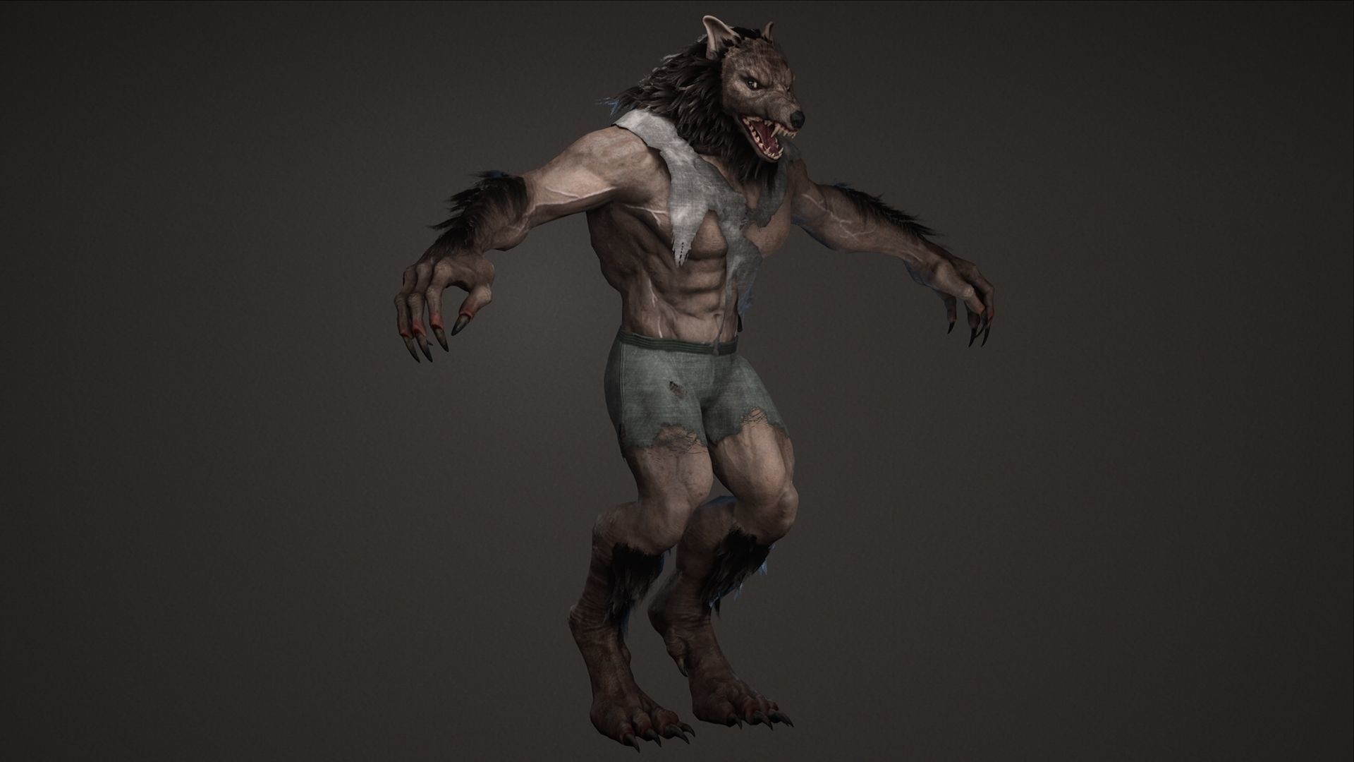 3D model Werewolf VR / AR / low-poly | CGTrader
