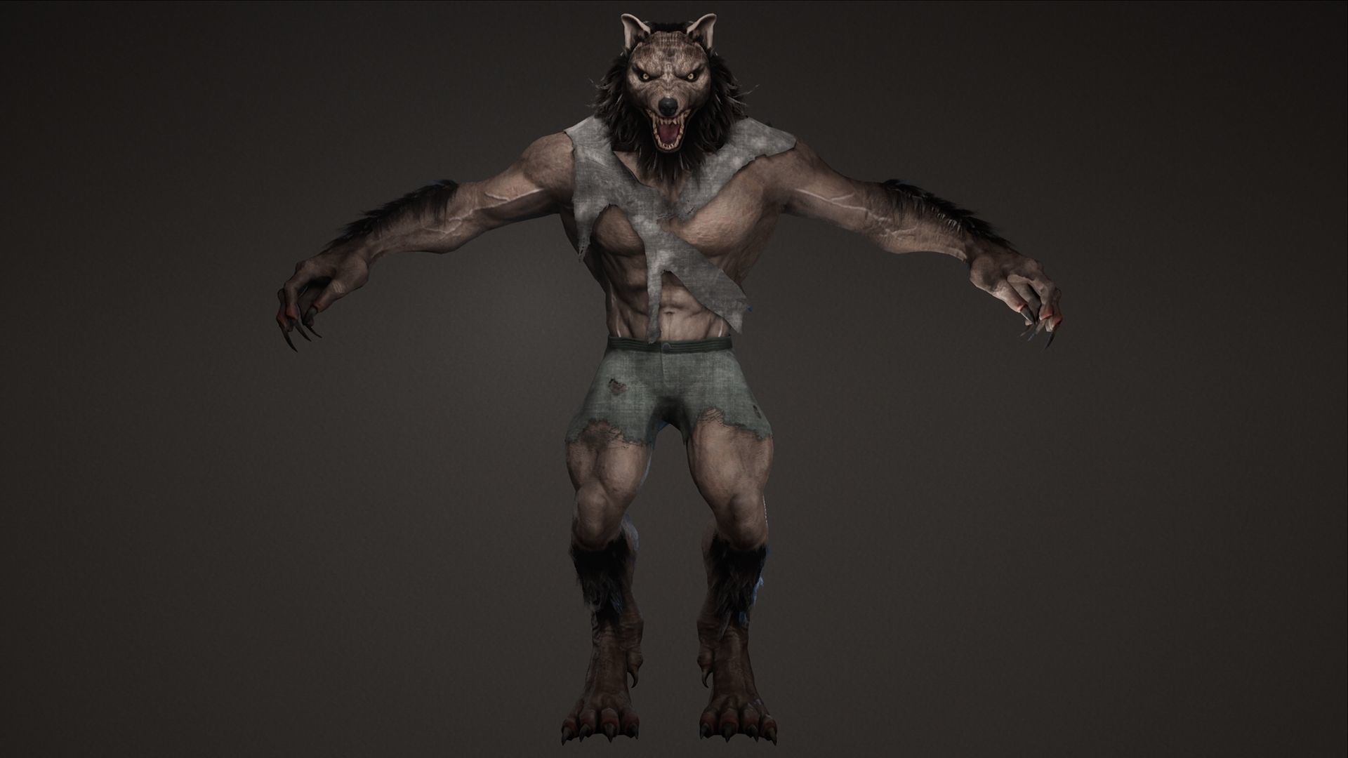 3D model Werewolf VR / AR / low-poly | CGTrader
