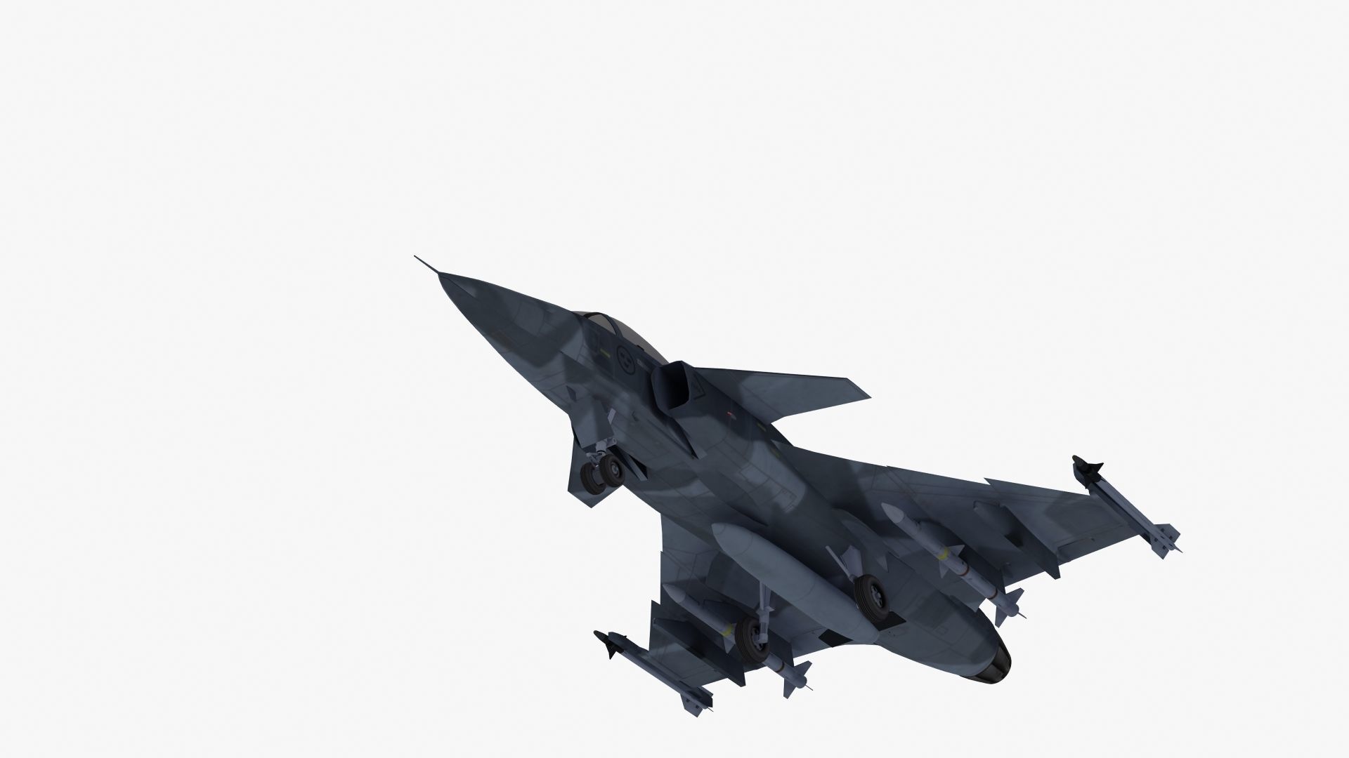 3D model JAS 39 Gripen VR / AR / low-poly | CGTrader